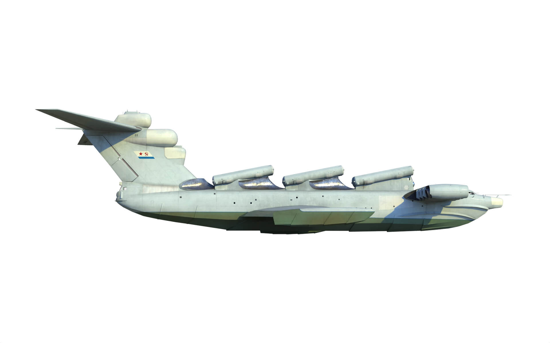 Lun-Class Ekranoplan Project 903 3D Model by citizensnip