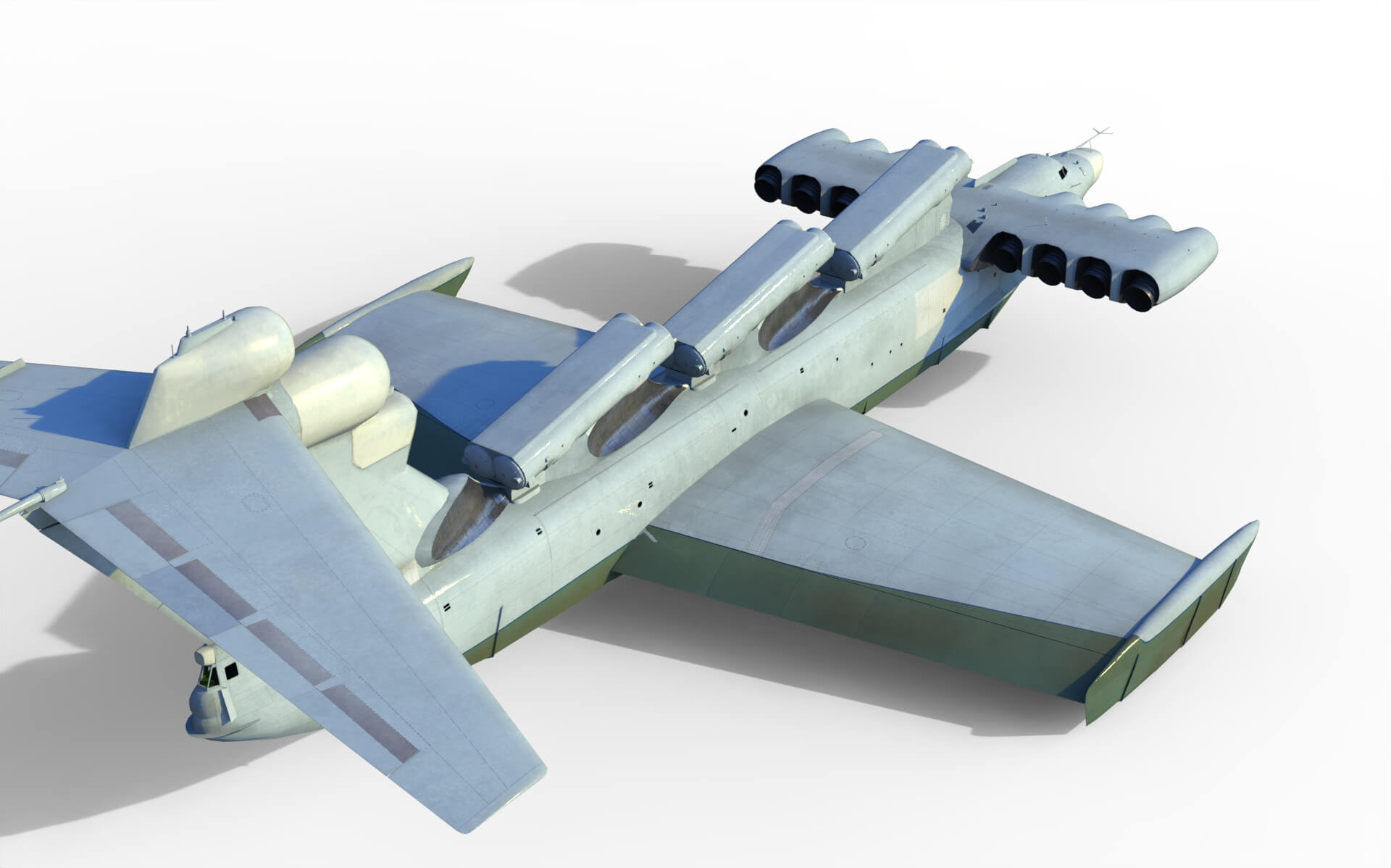 Lun-Class Ekranoplan Project 903 3D Model by citizensnip