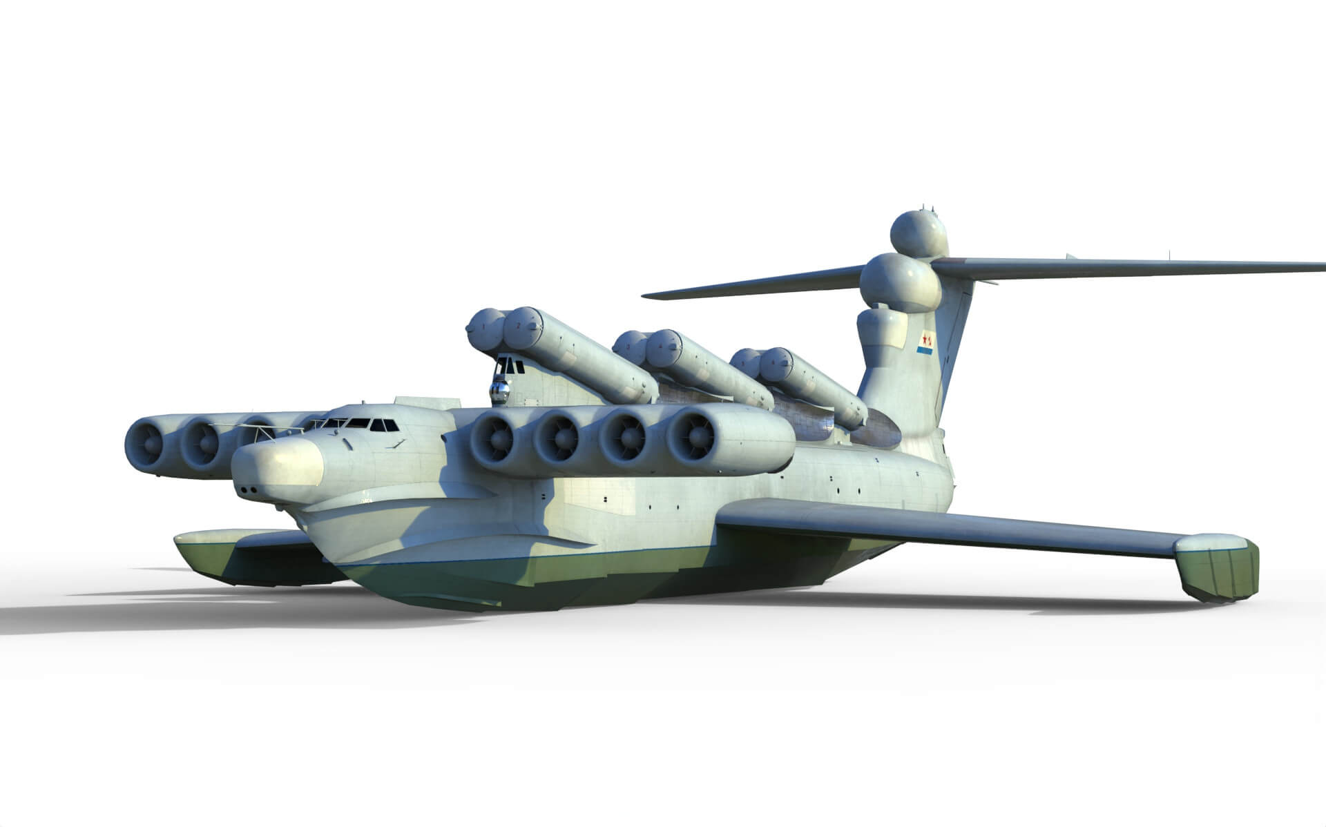Lun-Class Ekranoplan Project 903 3D Model by citizensnip