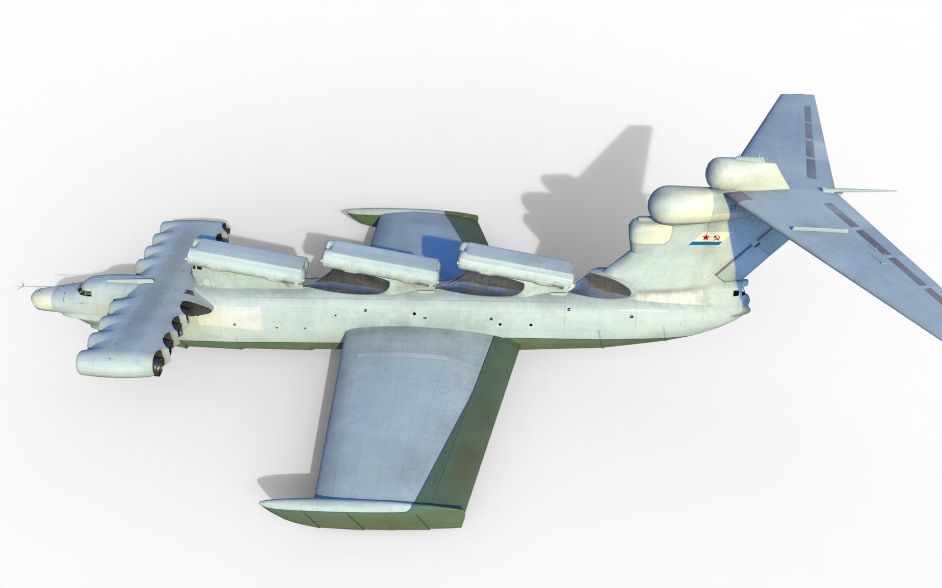 Lun-Class Ekranoplan Project 903 3D Model by citizensnip