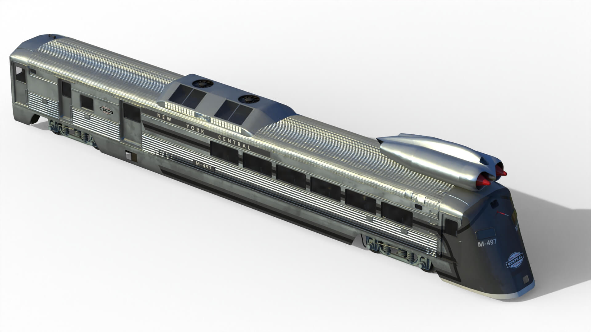 M-497 Black Beetle Train 3D Model by citizensnip