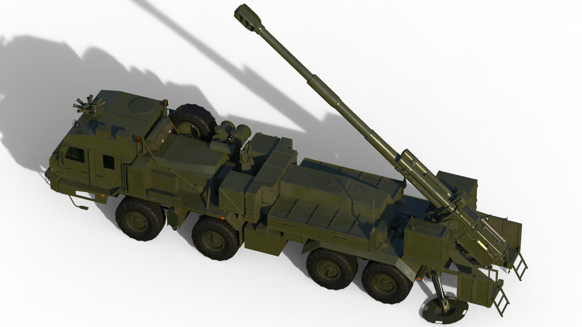Malva 2S43 Self-Propelled Howitzer 3D Model by citizensnip