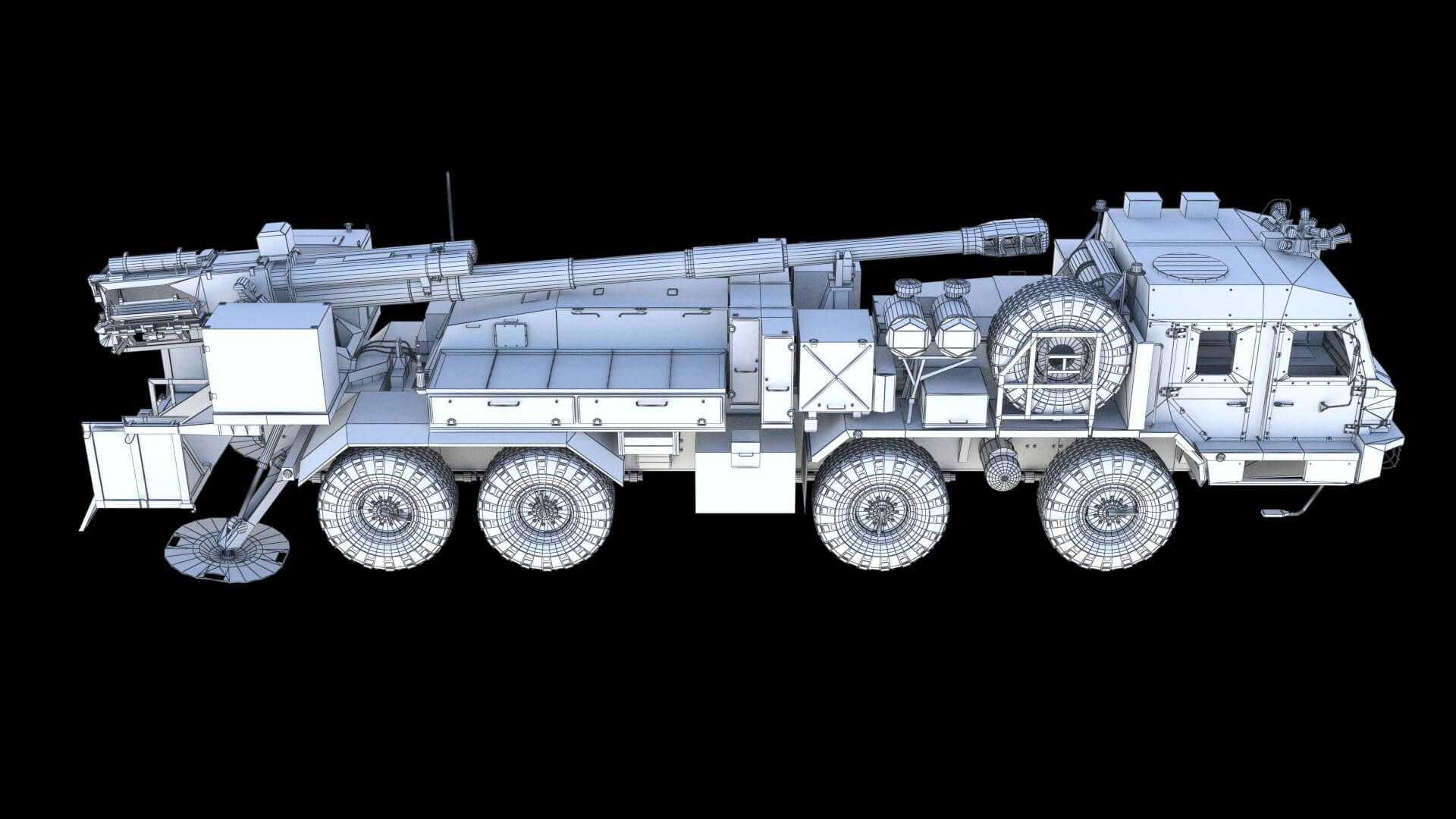 Malva 2S43 Self-Propelled Howitzer 3D Model by citizensnip
