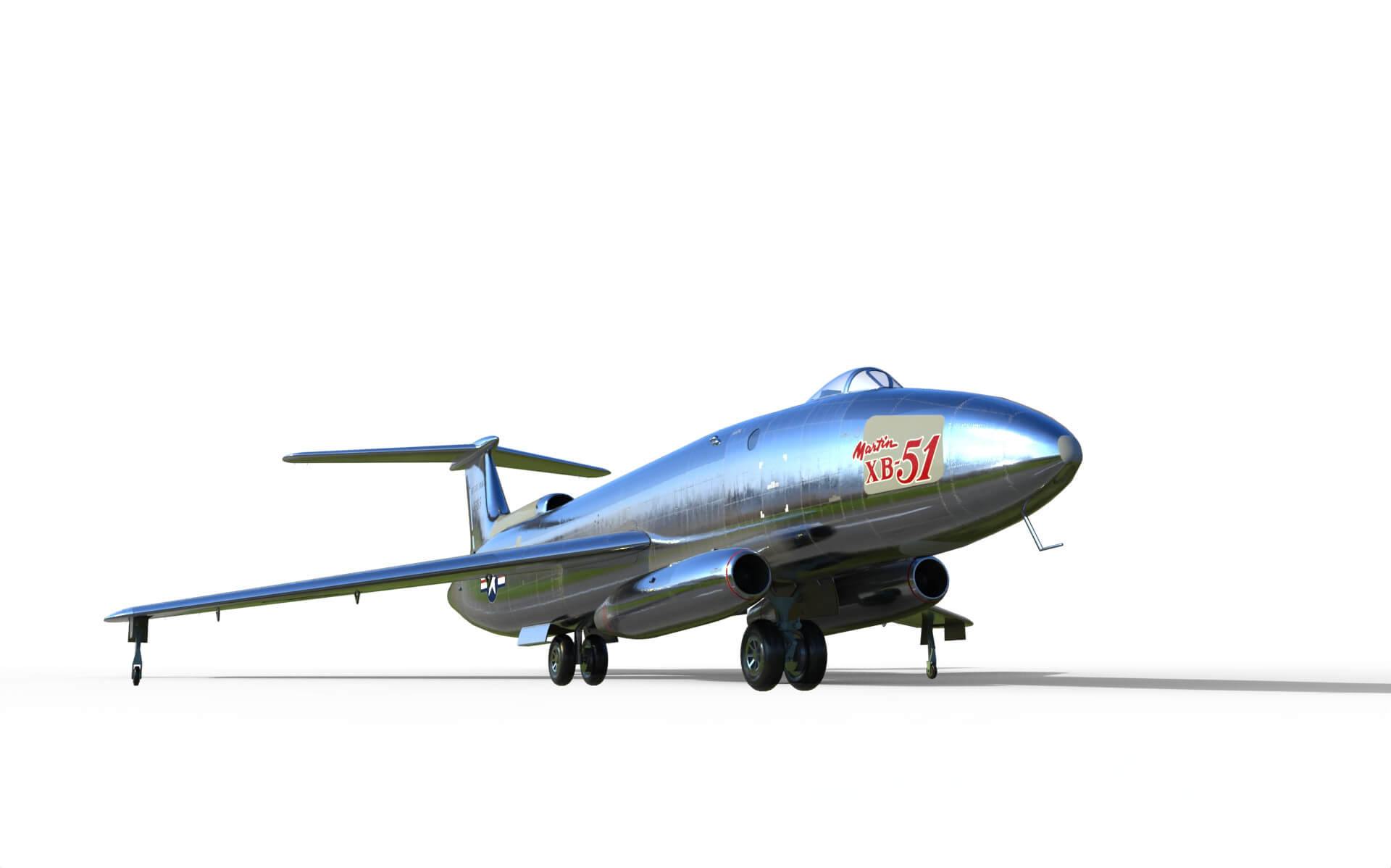 Martin XB-51 Bomber Free 3D Model by citizensnip