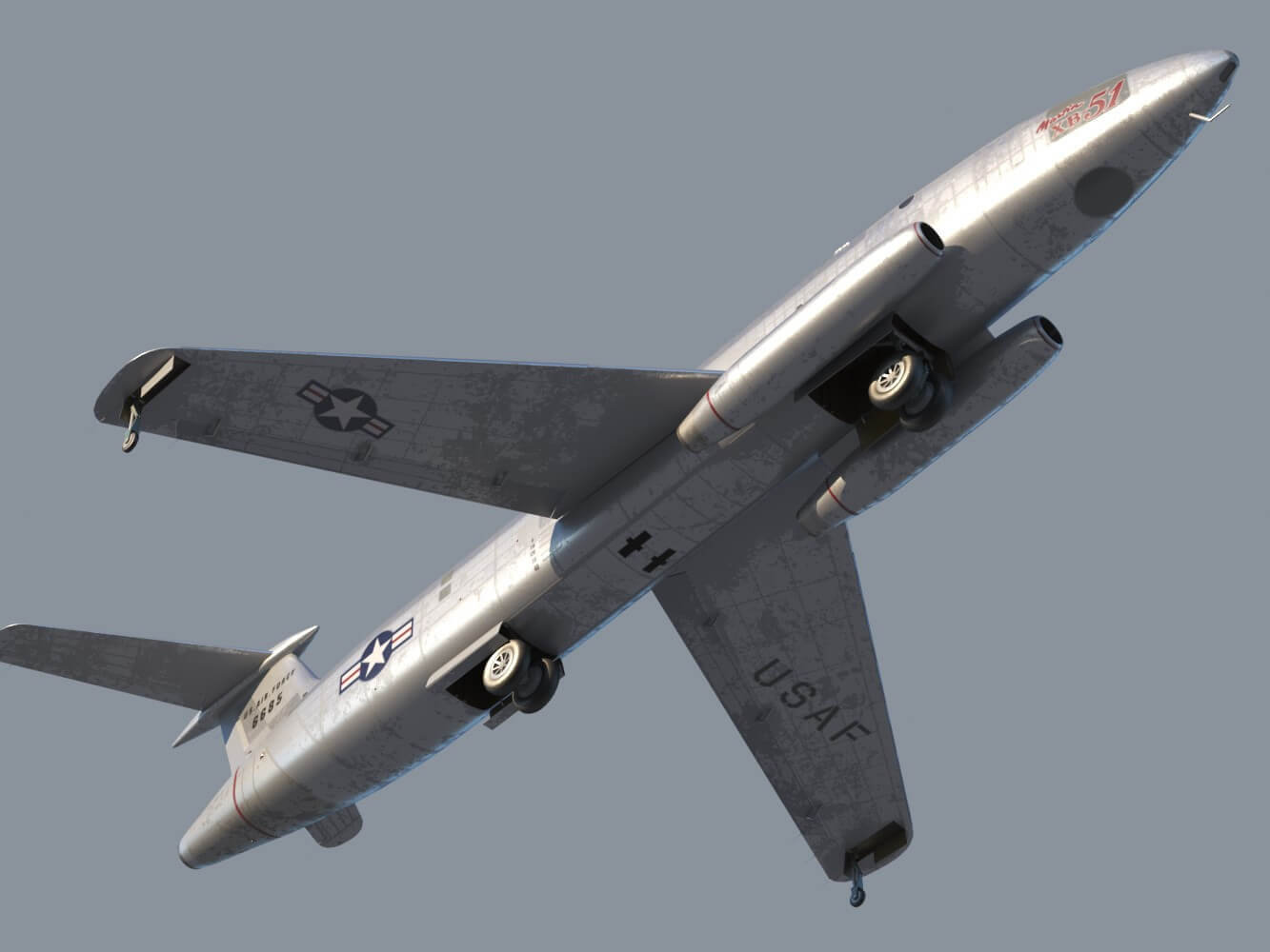 Martin XB-51 Bomber Free 3D Model by citizensnip