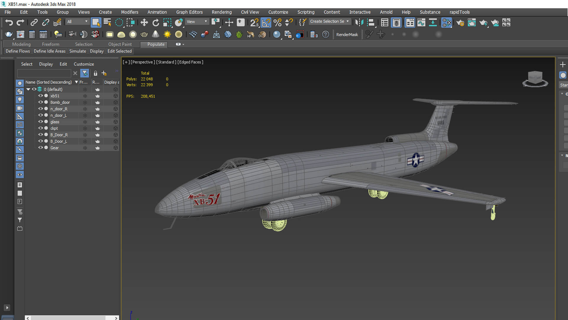Martin XB-51 Bomber Free 3D Model by citizensnip