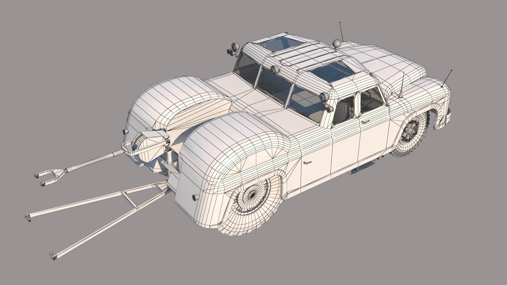 MAZ-541 Soviet Aircraft Tug 3D Model by citizensnip