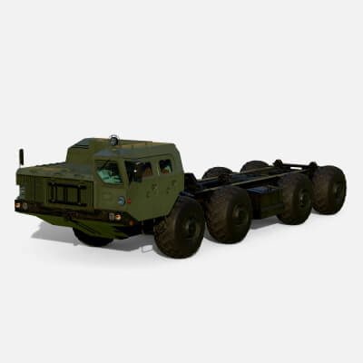 MAZ-543 M Uragan Truck 3D Model by citizensnip