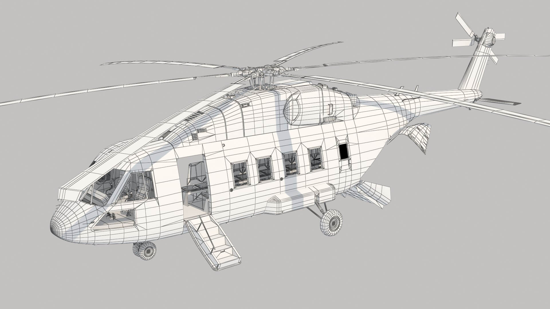 MI-38 Transport Helicopter 3D Model by citizensnip