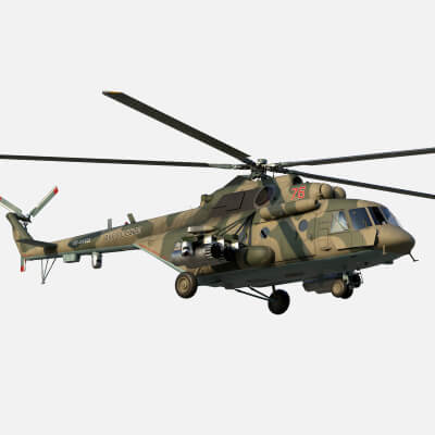 Mi-8 AMTSh Helicopter 3D Model by citizensnip