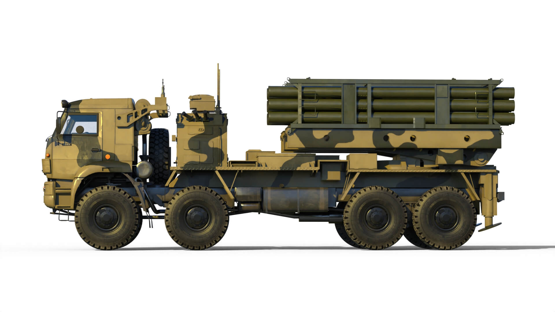 MLRS Bicaliber Complex Vozrozhdenie - 3D Model by citizensnip