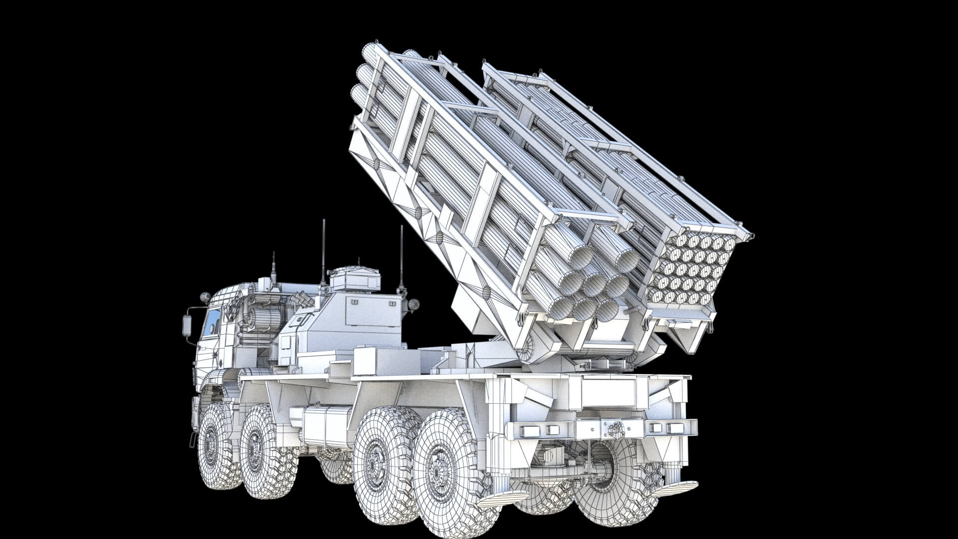 MLRS Bicaliber Complex Vozrozhdenie - 3D Model by citizensnip