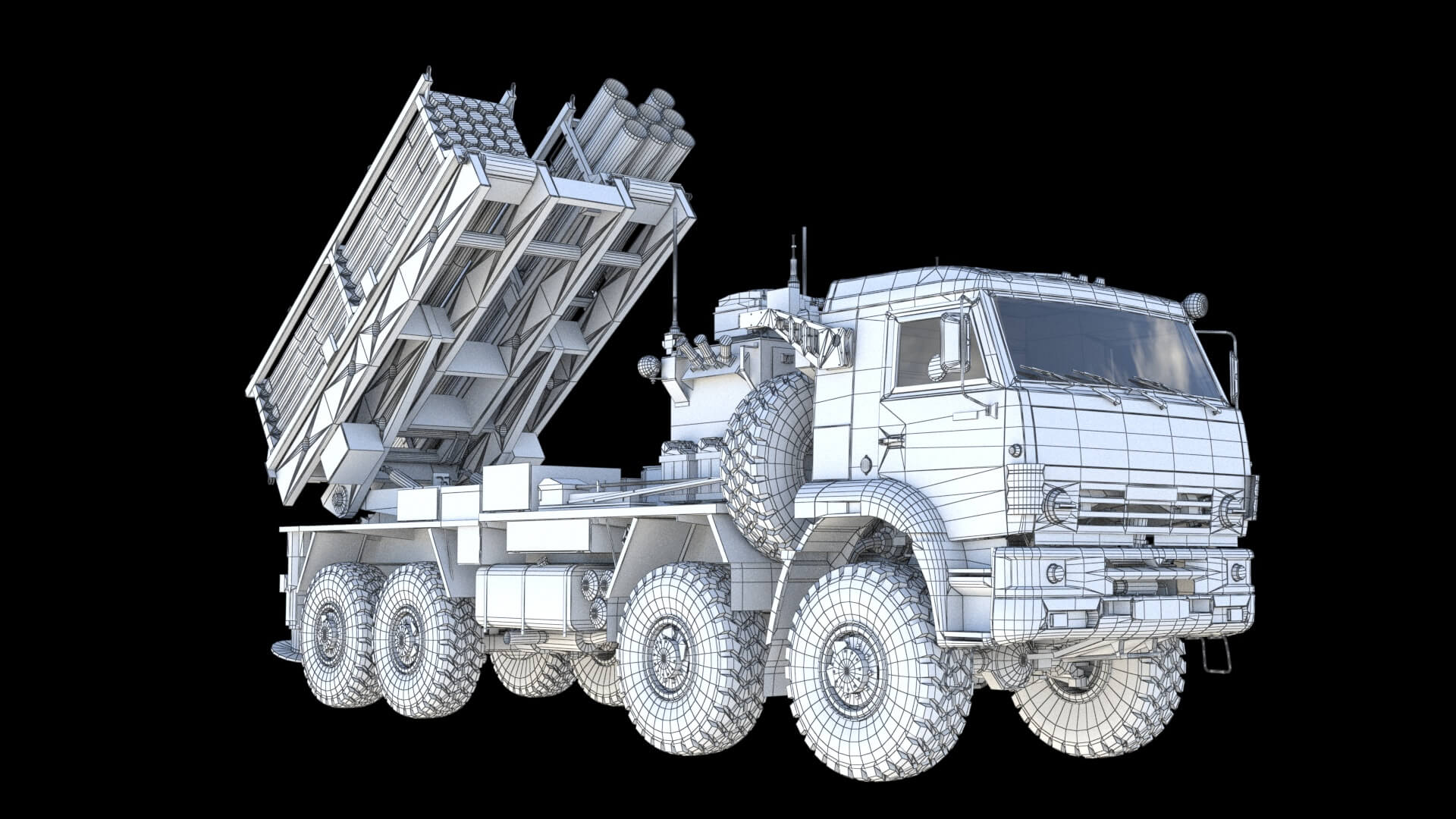 MLRS Bicaliber Complex Vozrozhdenie - 3D Model by citizensnip