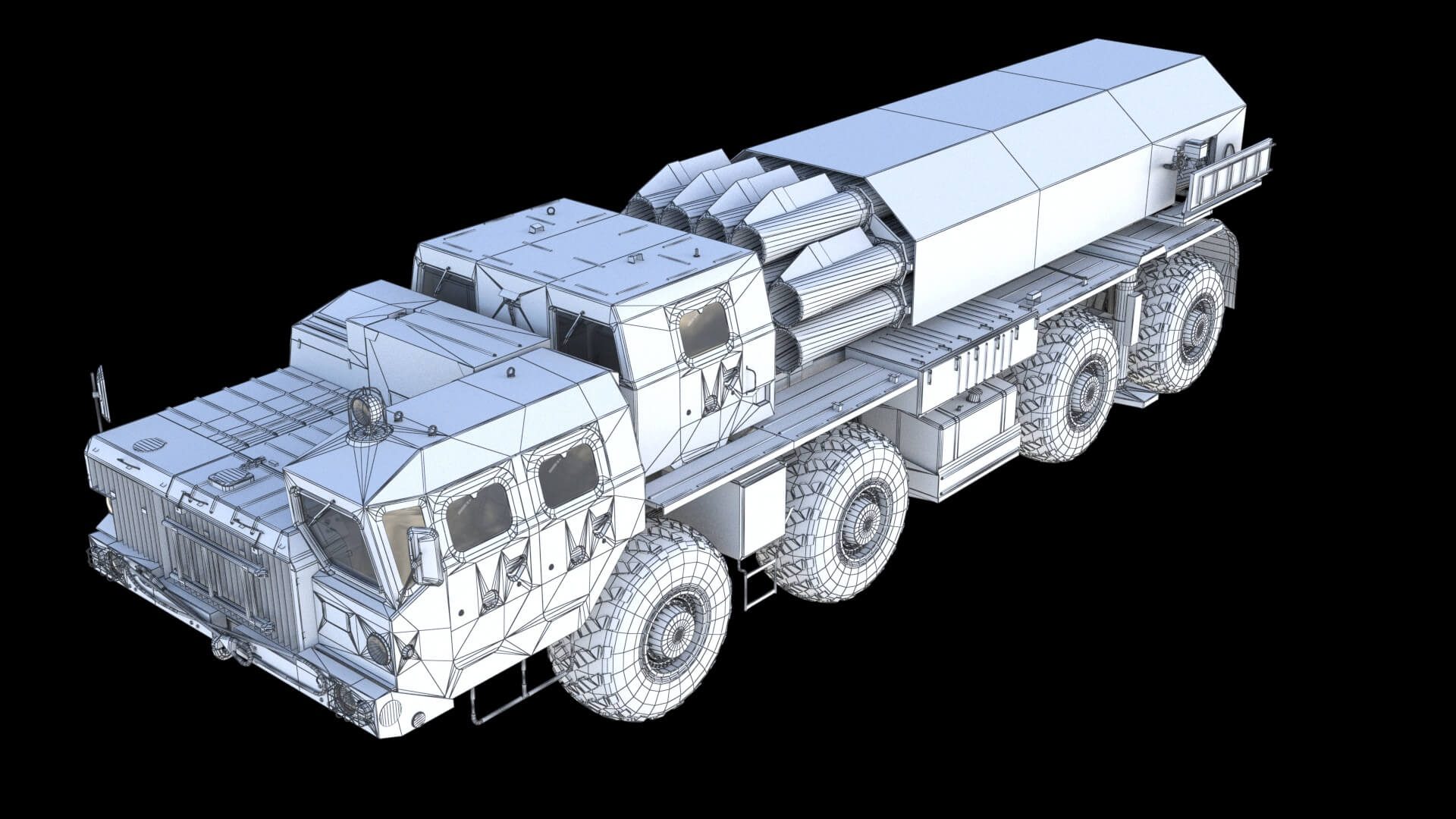MLRS Vilkha BM-30 3D Model by citizensnip