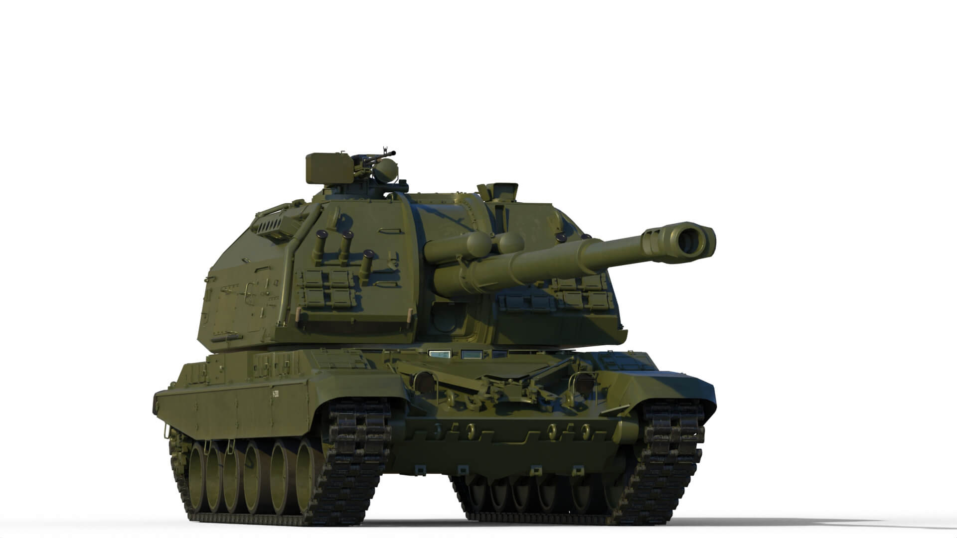 Msta-S 2S19 Self-Propelled Howitzer 3D Model by citizensnip