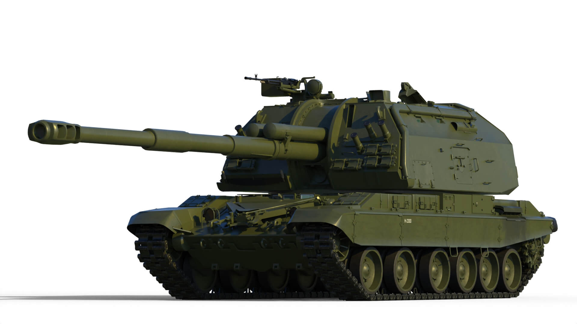 Msta-S 2S19 Self-Propelled Howitzer 3D Model by citizensnip