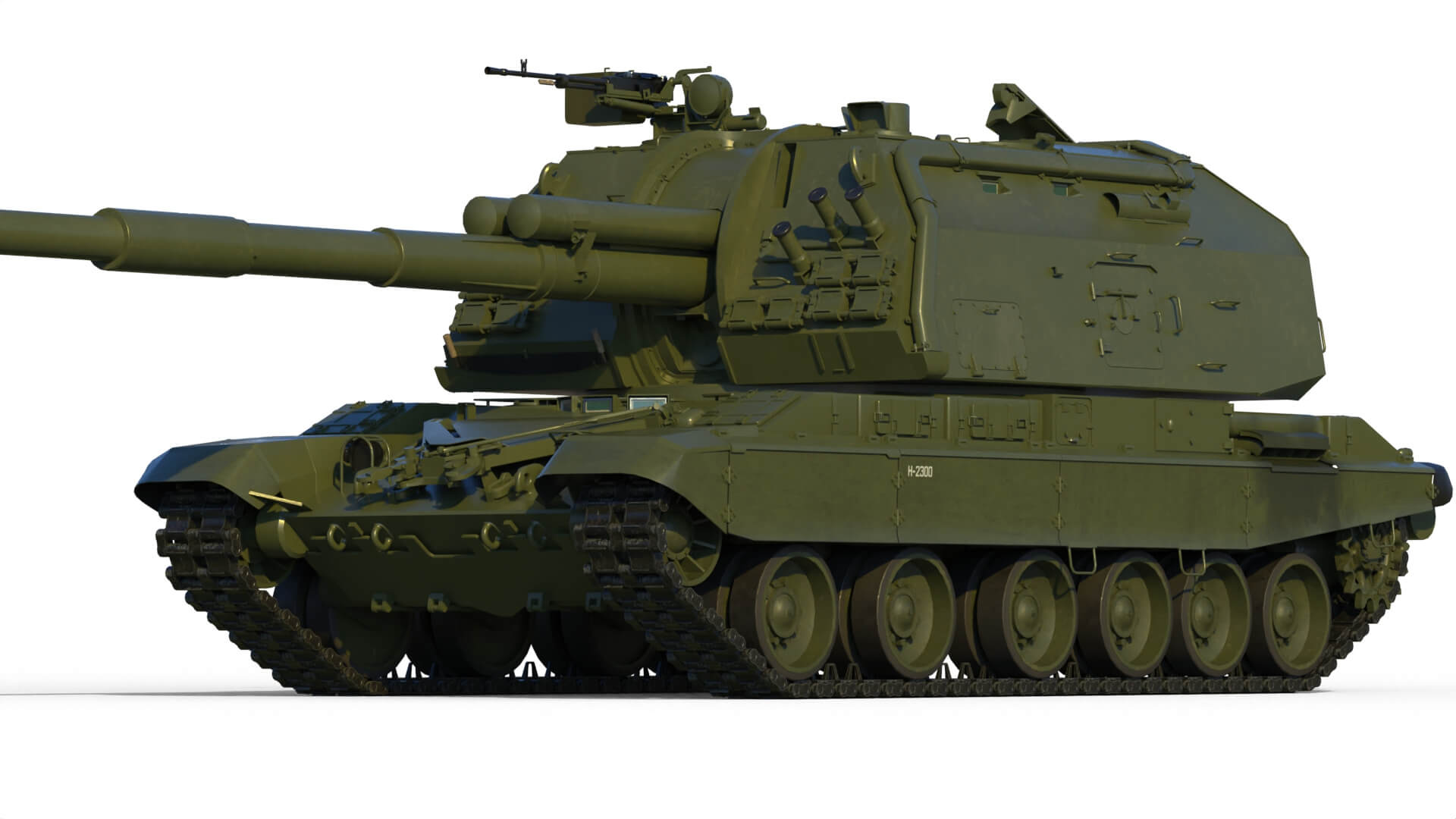 Msta-S 2S19 Self-Propelled Howitzer 3D Model by citizensnip