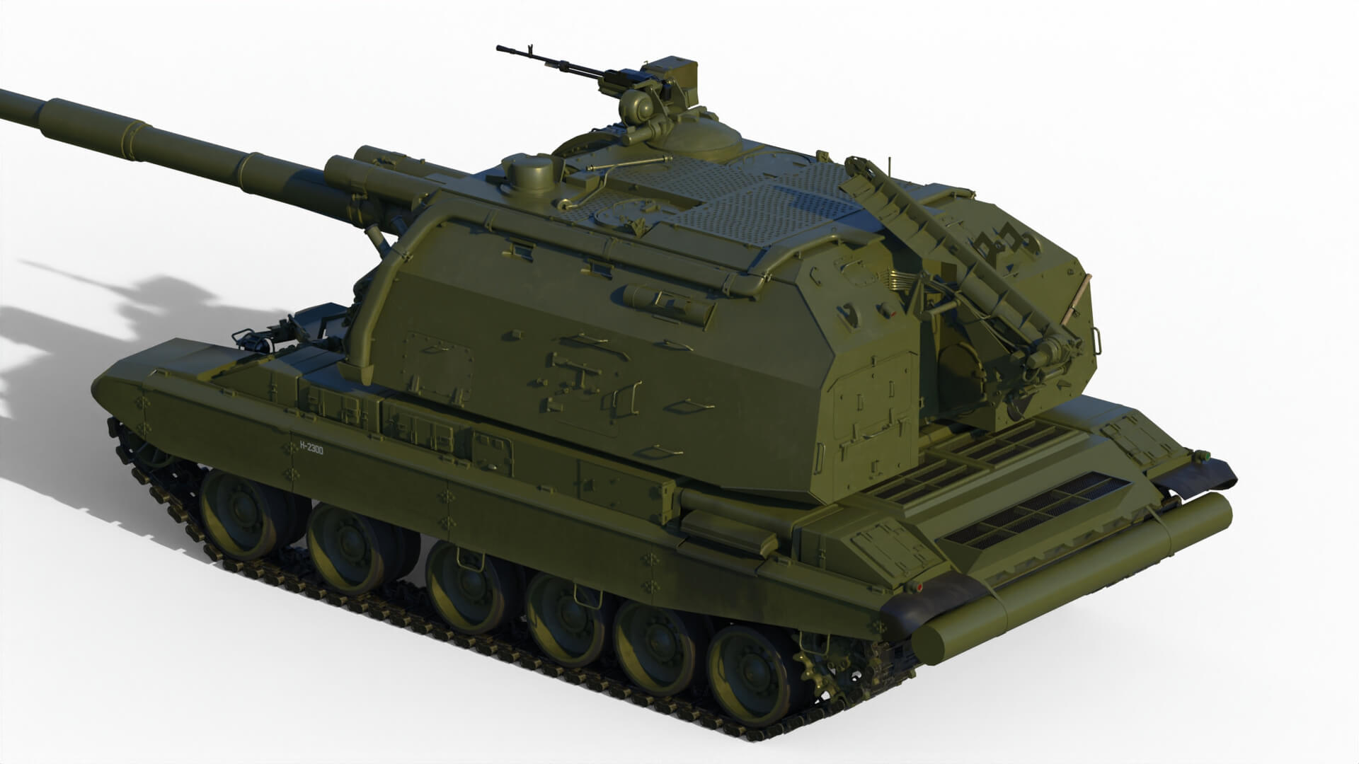 Msta-S 2S19 Self-Propelled Howitzer 3D Model by citizensnip
