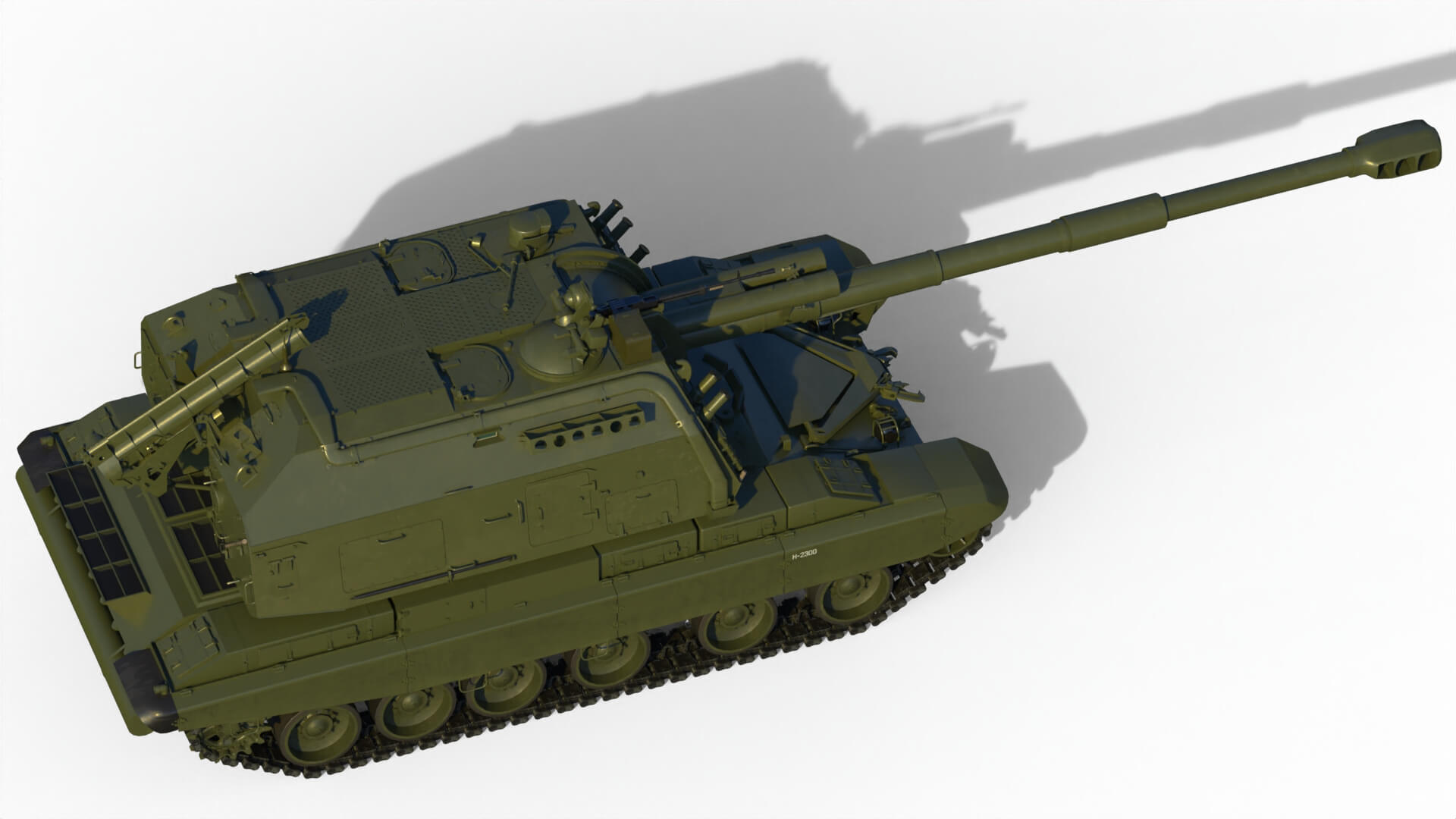 Msta-S 2S19 Self-Propelled Howitzer 3D Model by citizensnip