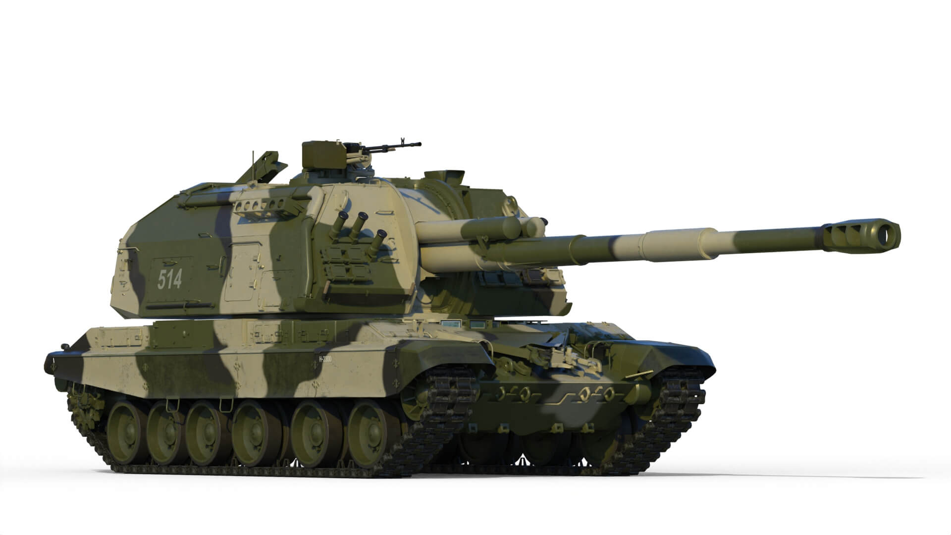 Msta-S 2S19 Self-Propelled Howitzer 3D Model by citizensnip