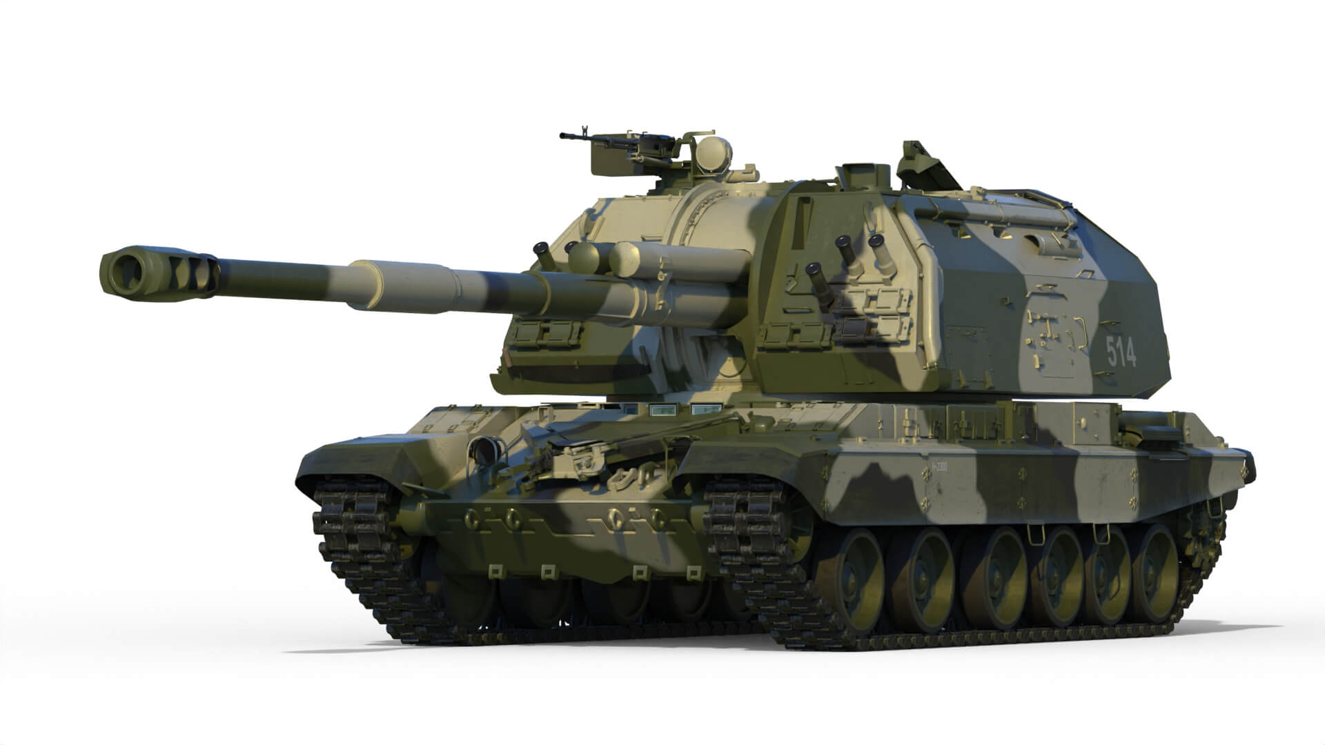 Msta-S 2S19 Self-Propelled Howitzer 3D Model by citizensnip