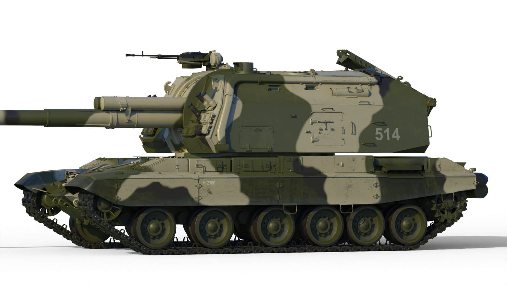 Msta-S 2S19 Self-Propelled Howitzer 3D Model by citizensnip