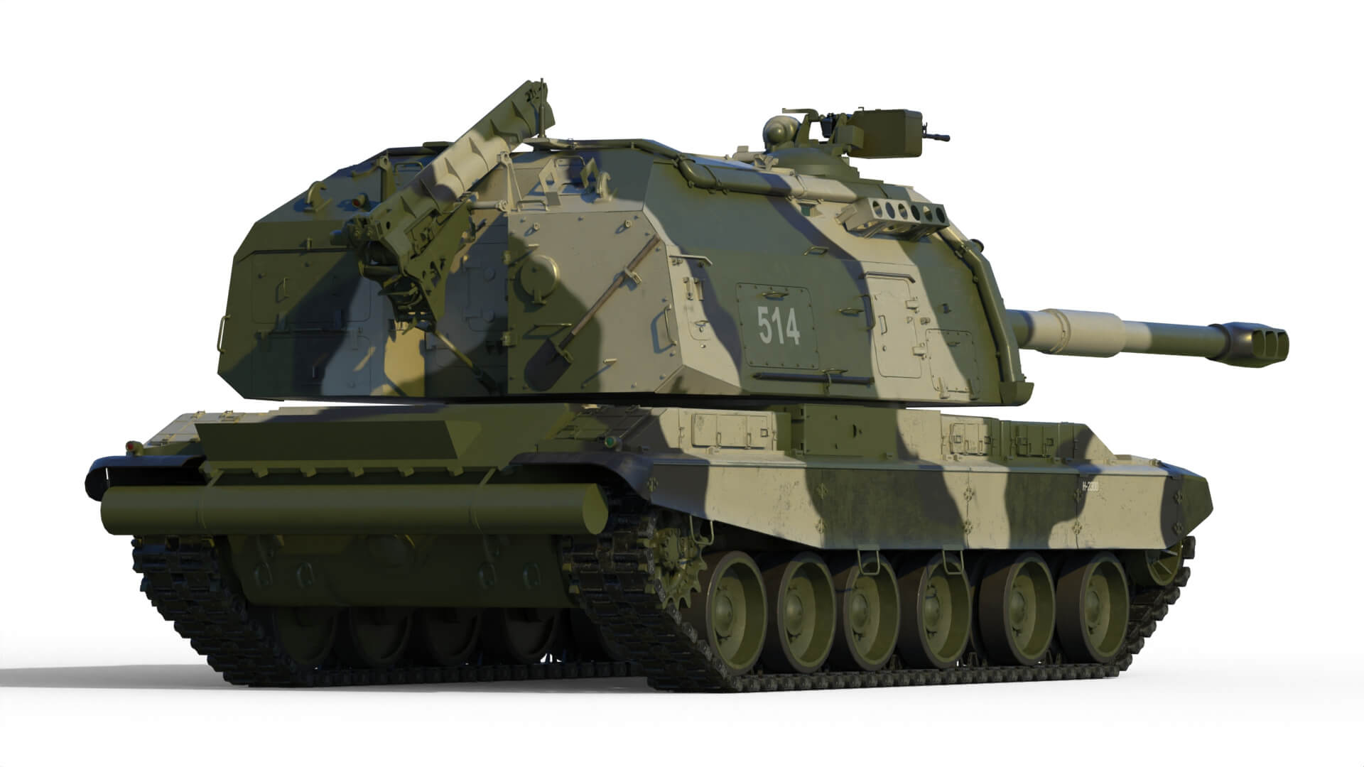 Msta-S 2S19 Self-Propelled Howitzer 3D Model by citizensnip