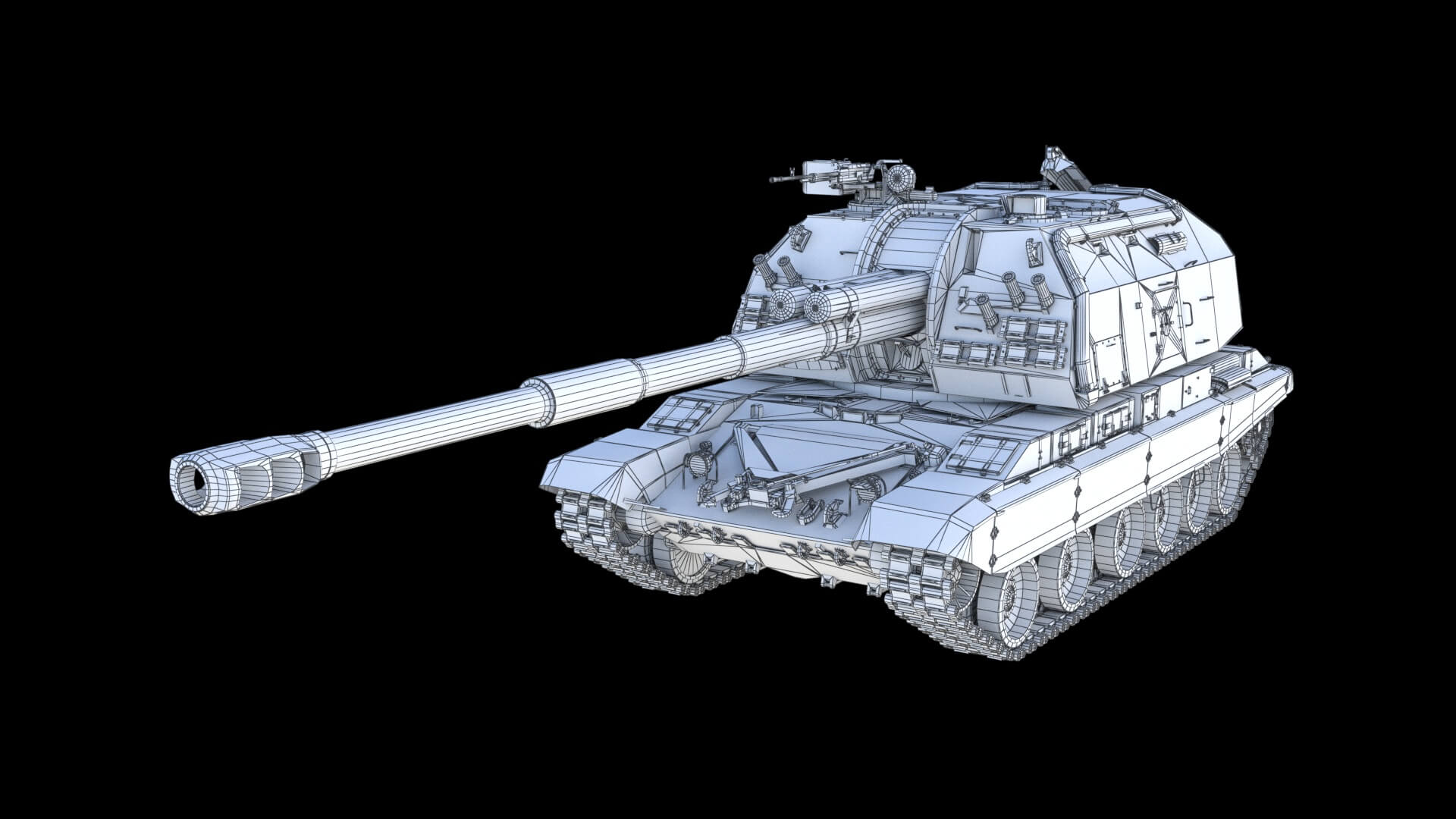 Msta-S 2S19 Self-Propelled Howitzer 3D Model by citizensnip