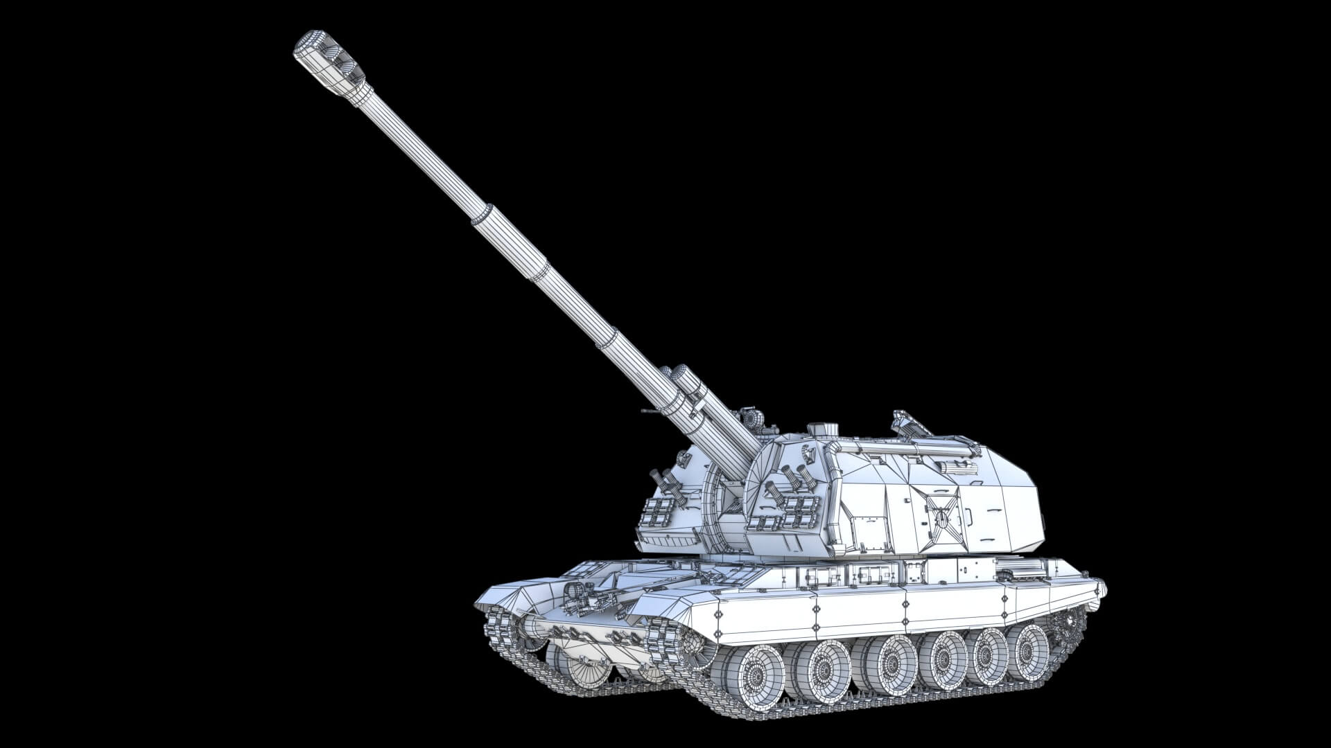 Msta-S 2S19 Self-Propelled Howitzer 3D Model by citizensnip