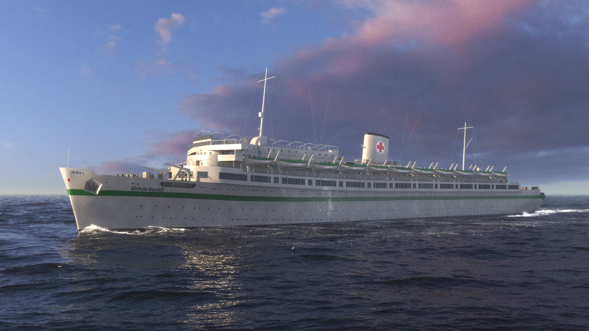 MV Wilhelm Gustloff German Cruise Ship - 3D Model by citizensnip