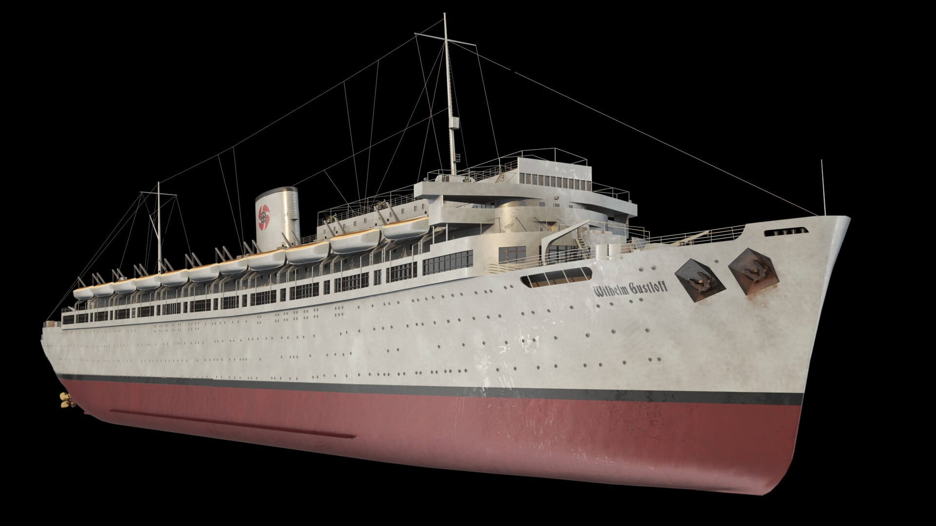 MV Wilhelm Gustloff German Cruise Ship - 3D Model by citizensnip