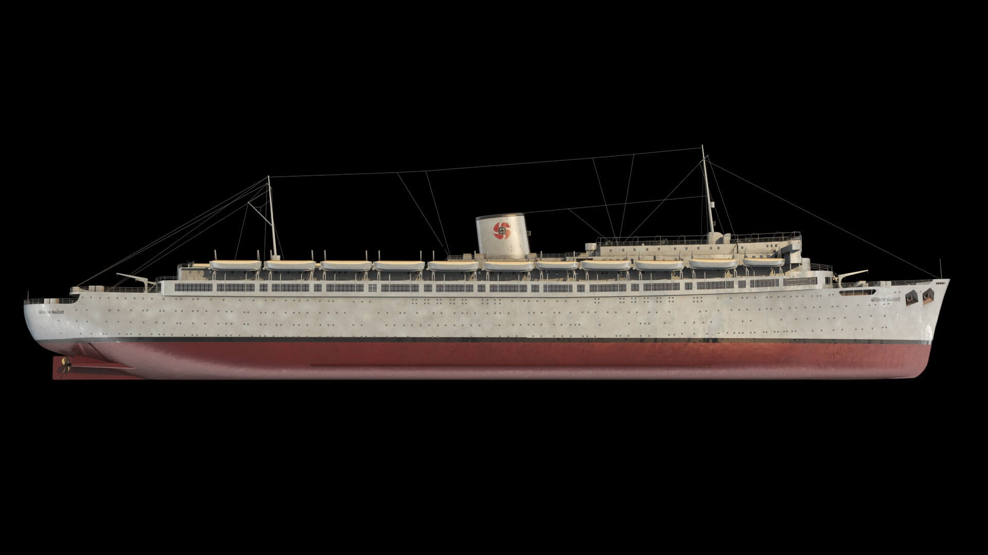 MV Wilhelm Gustloff German Cruise Ship - 3D Model by citizensnip