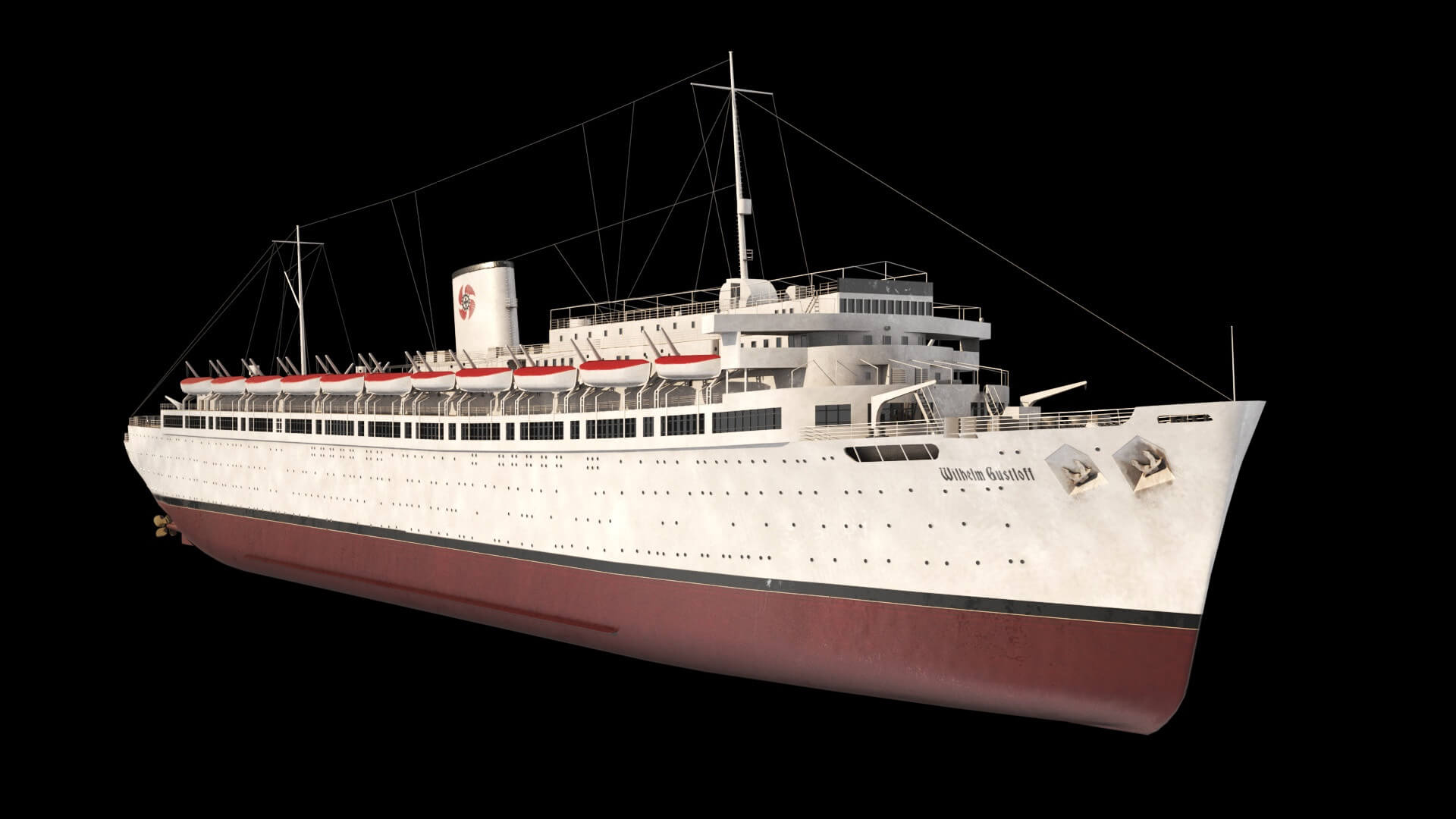 MV Wilhelm Gustloff German Cruise Ship - 3D Model by citizensnip