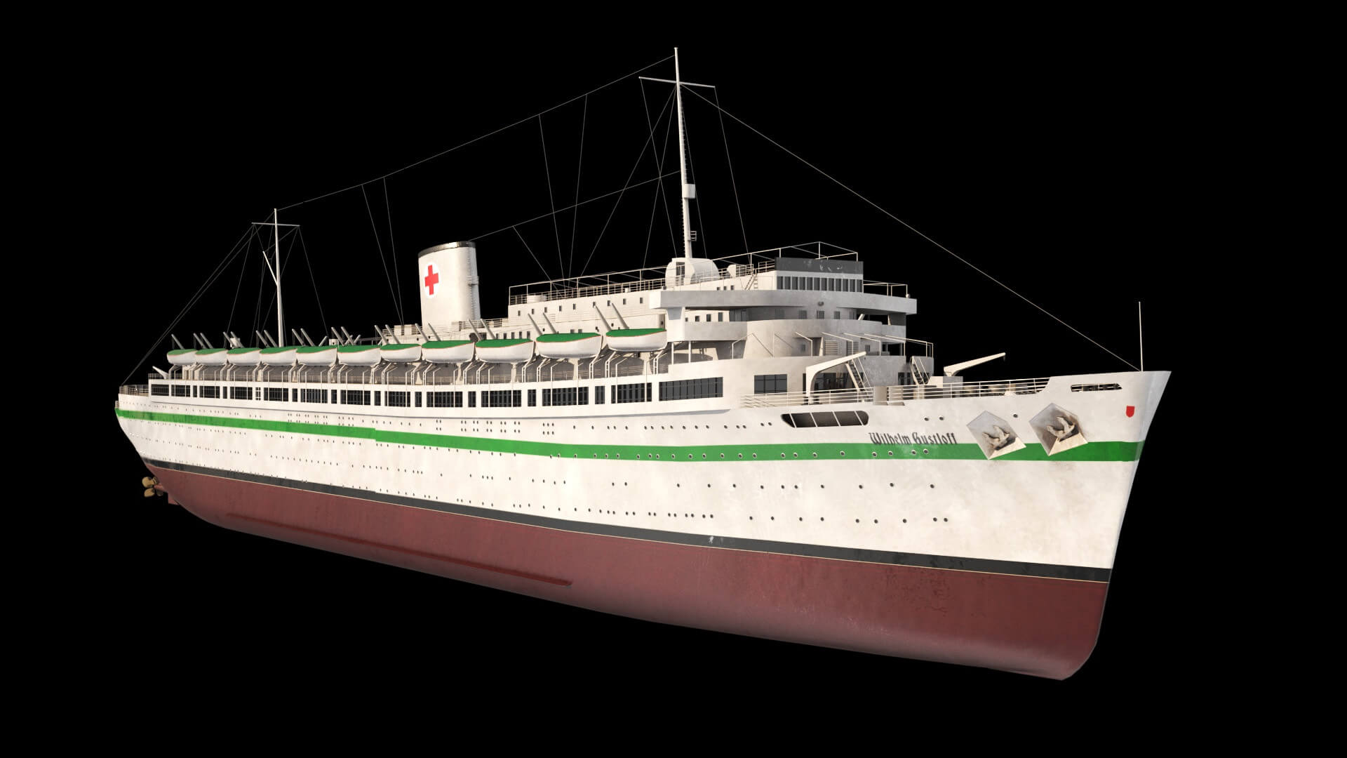 MV Wilhelm Gustloff German Cruise Ship - 3D Model by citizensnip