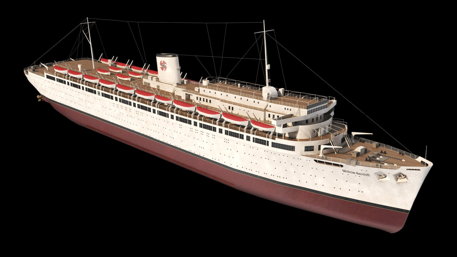 MV Wilhelm Gustloff German Cruise Ship - 3D Model by citizensnip