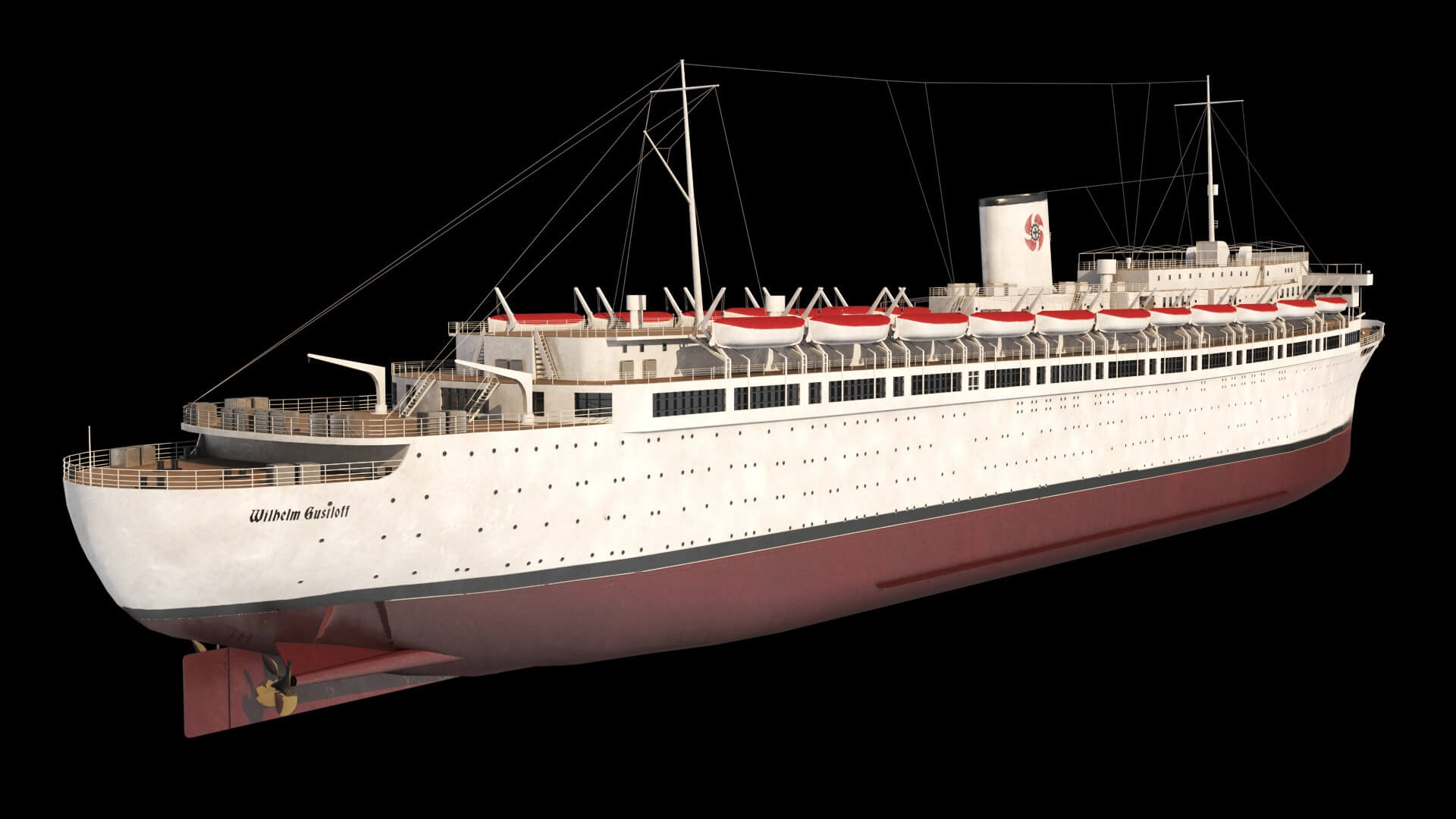 MV Wilhelm Gustloff German Cruise Ship - 3D Model by citizensnip
