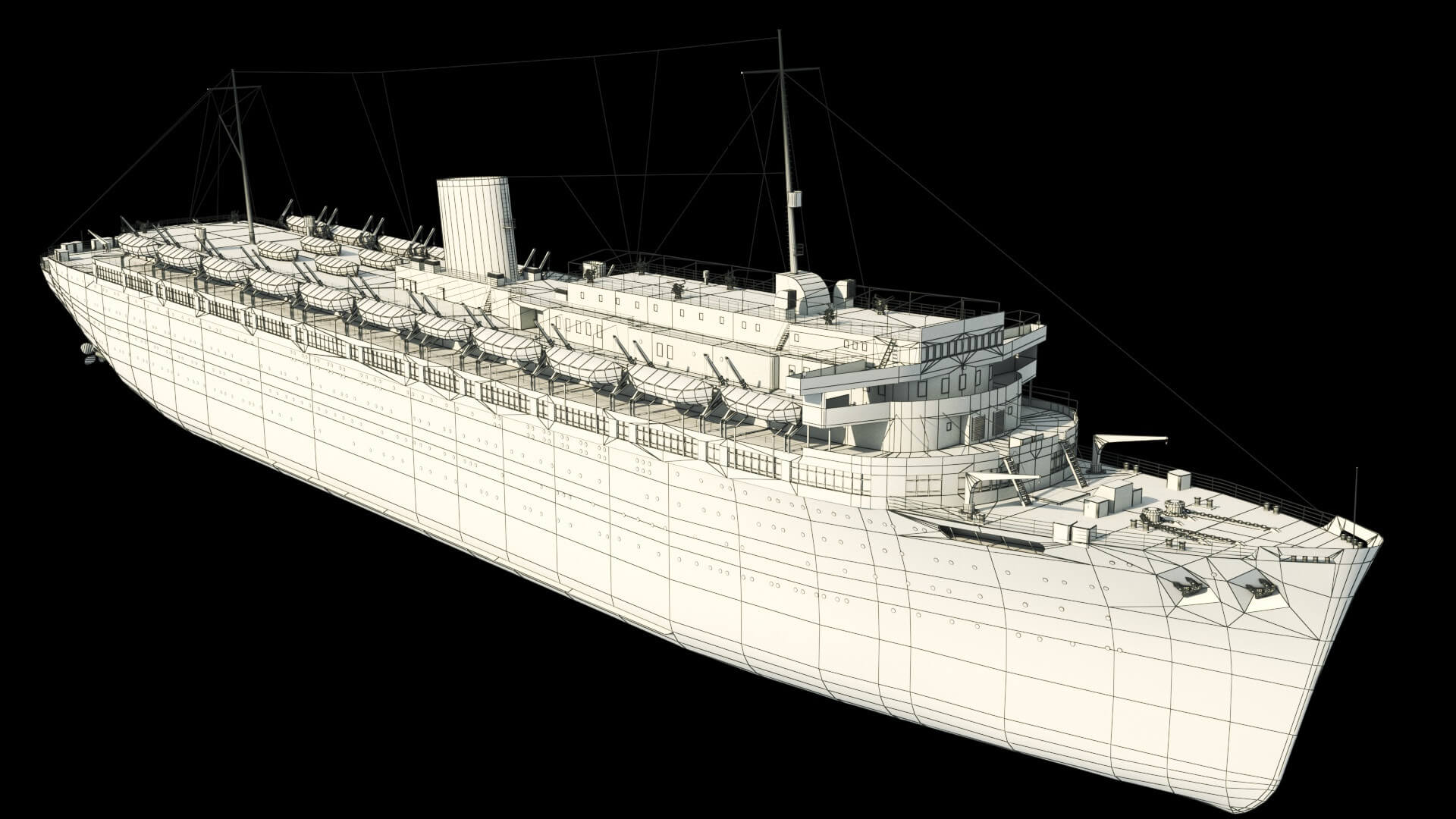 MV Wilhelm Gustloff German Cruise Ship - 3D Model by citizensnip