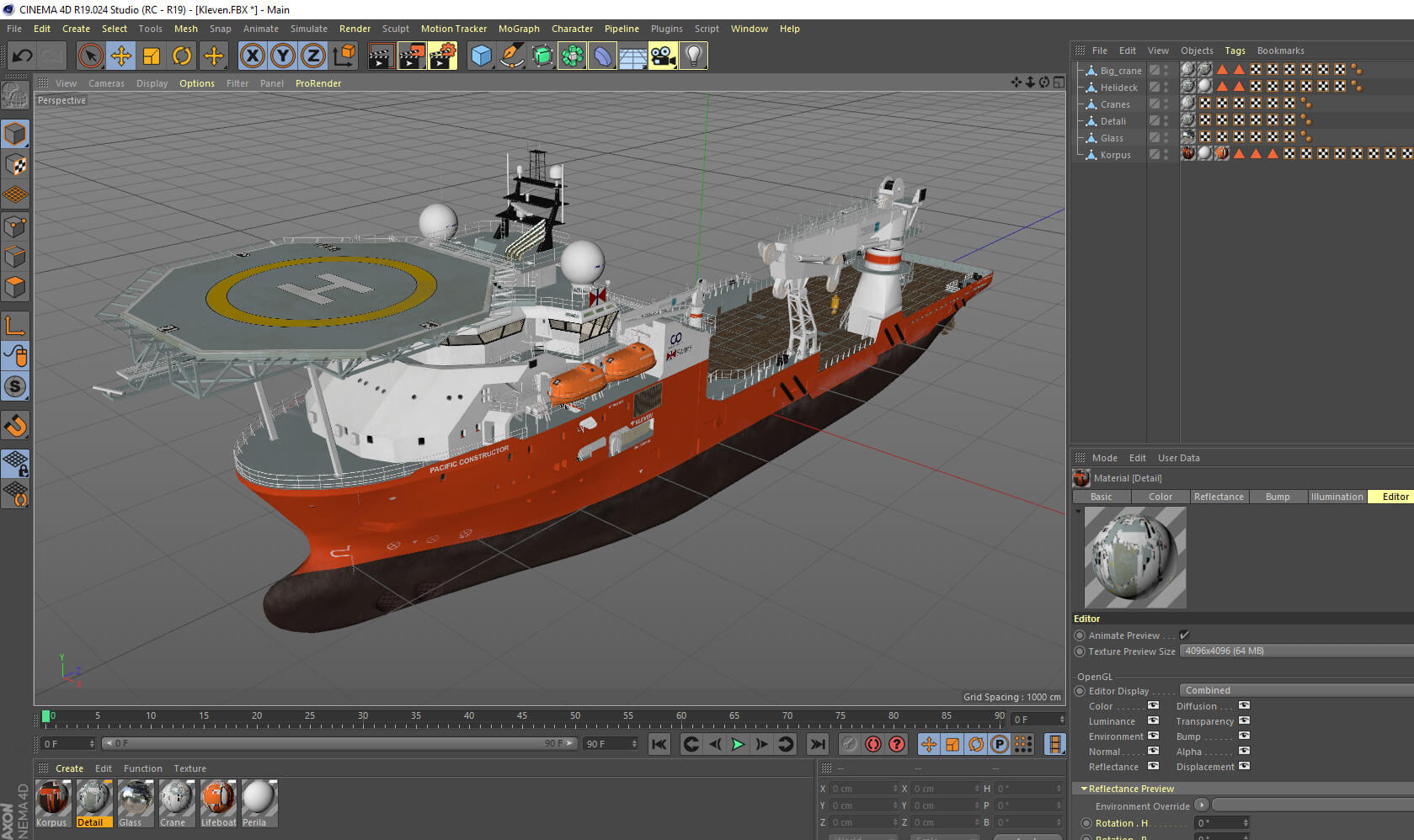 Offshore Platform Supply Vessel - 3D Model by citizensnip