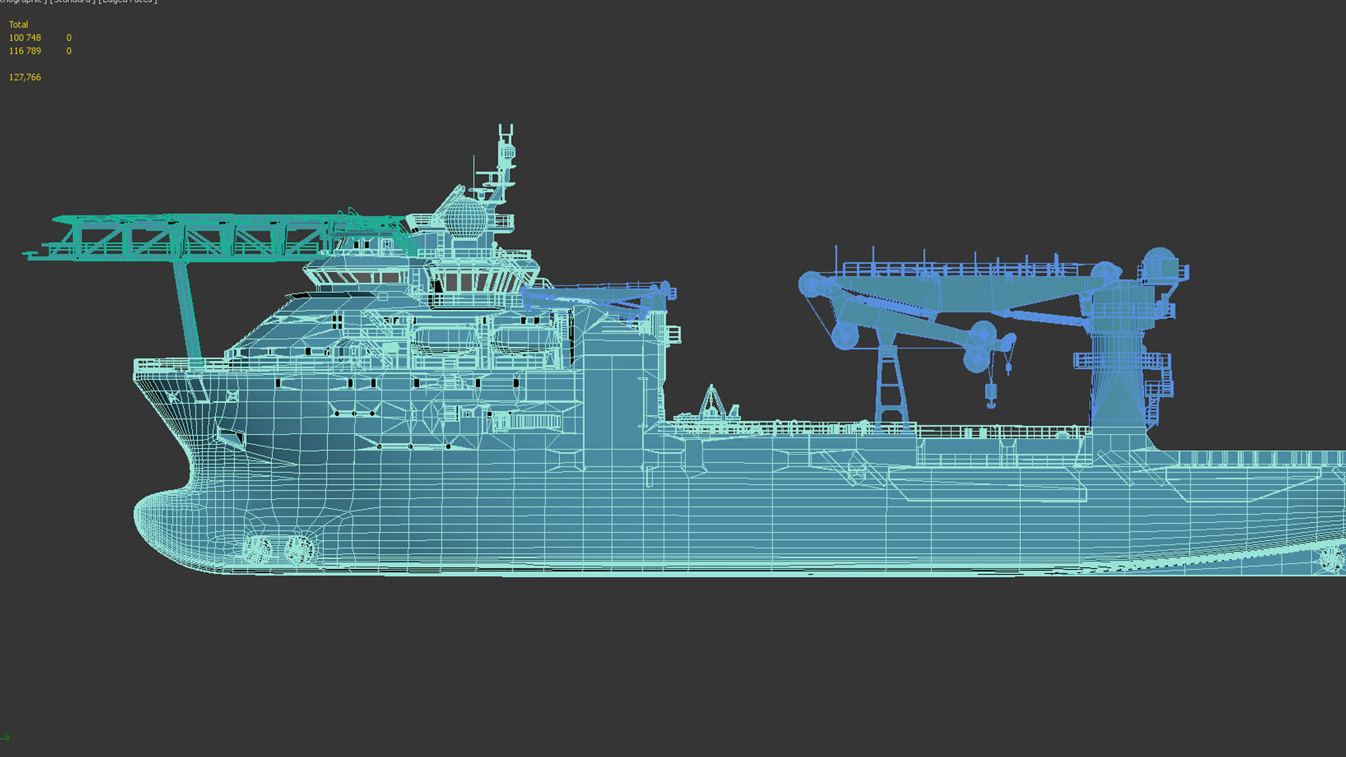 Offshore Platform Supply Vessel - 3D Model by citizensnip