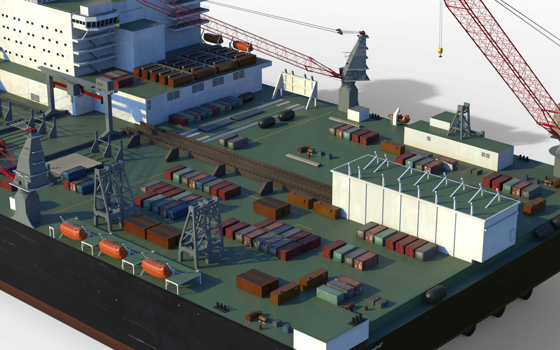 Pioneering Spirit Pipelay Vessel - 3D Model by citizensnip