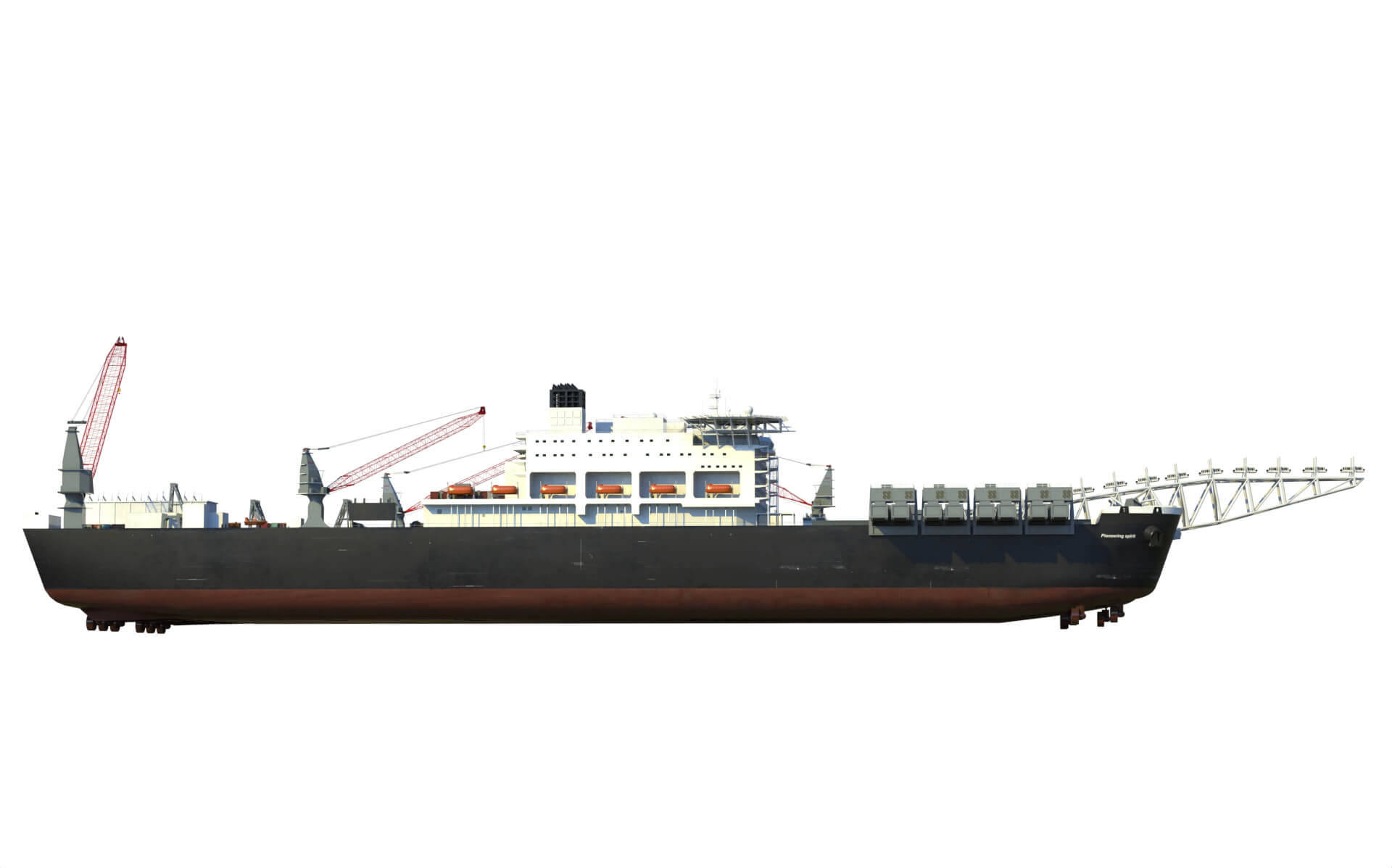 Pioneering Spirit Pipelay Vessel - 3D Model by citizensnip