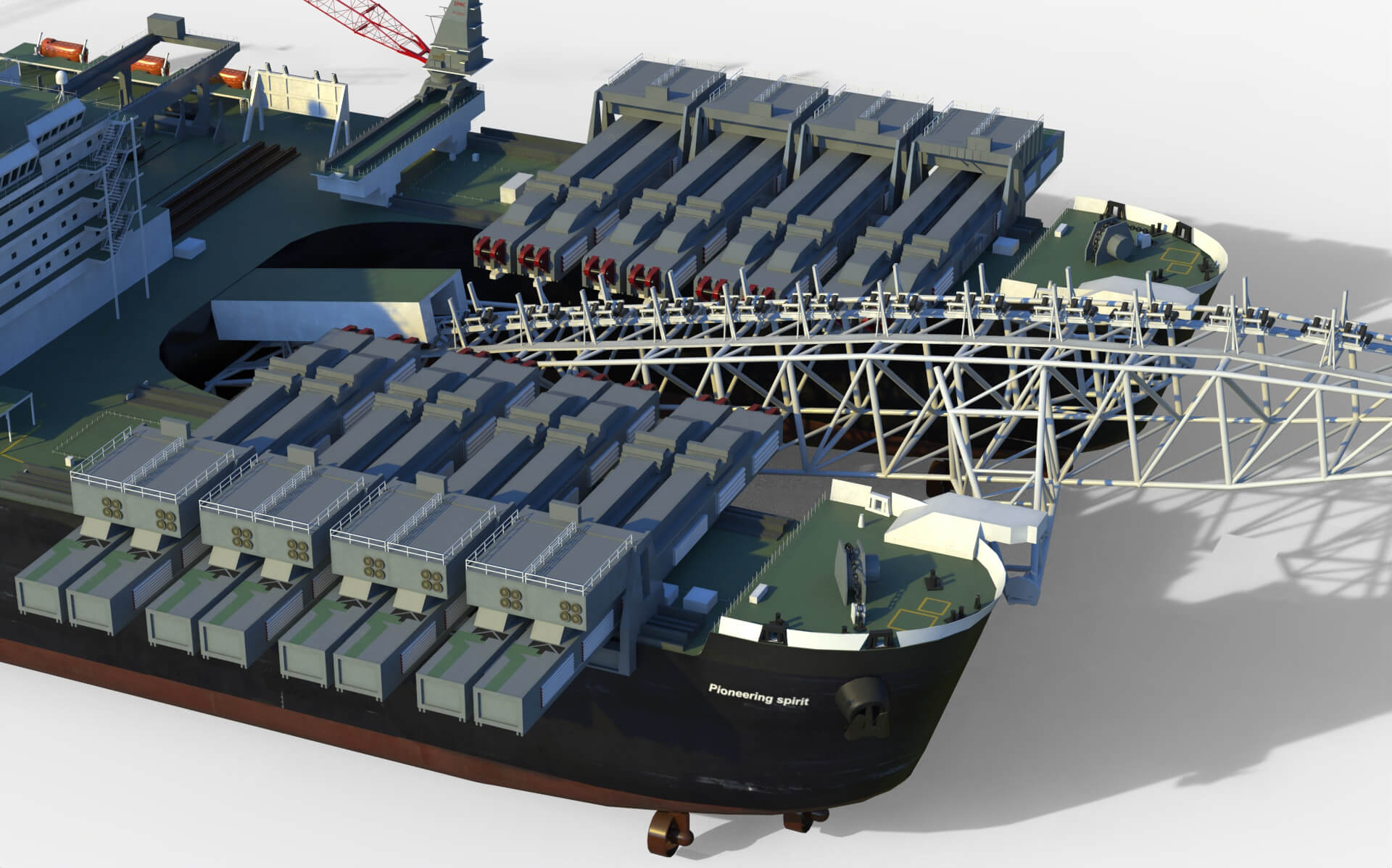 Pioneering Spirit Pipelay Vessel - 3D Model by citizensnip
