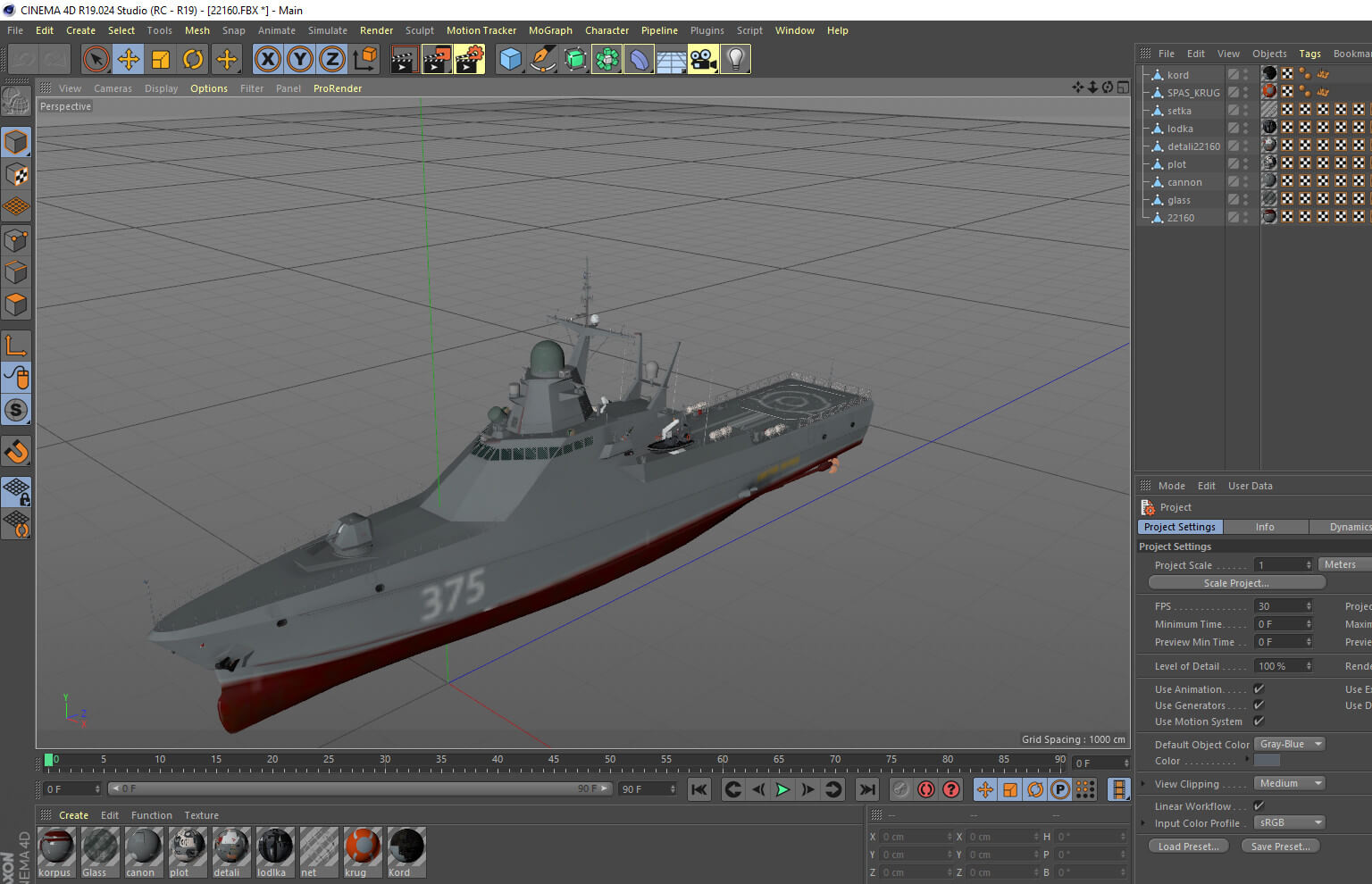 Project 22160 Patrol Ship - 3D Model by citizensnip