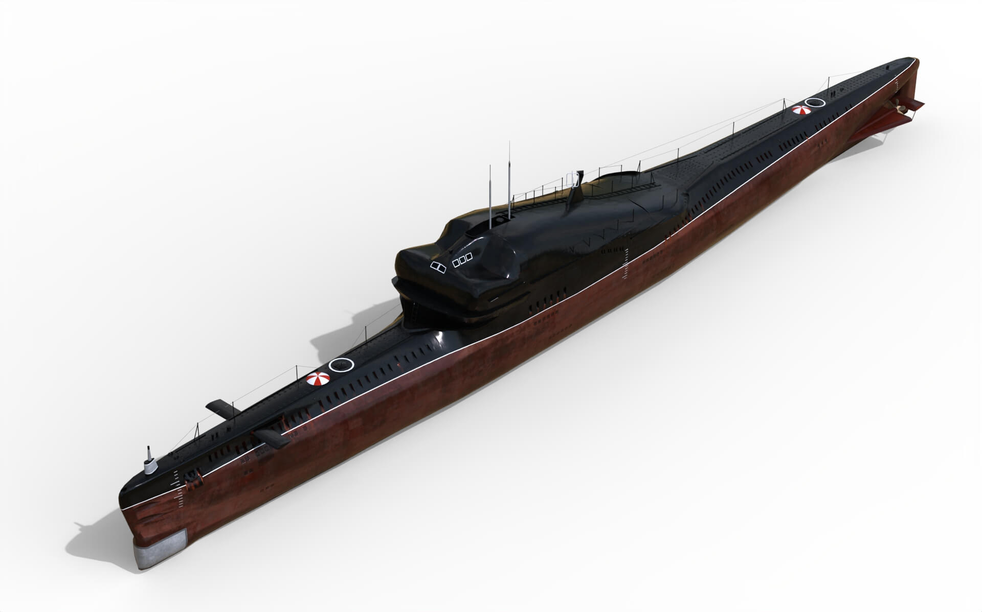Project 665 Whiskey Long Bin Submarine - 3D Model by citizensnip