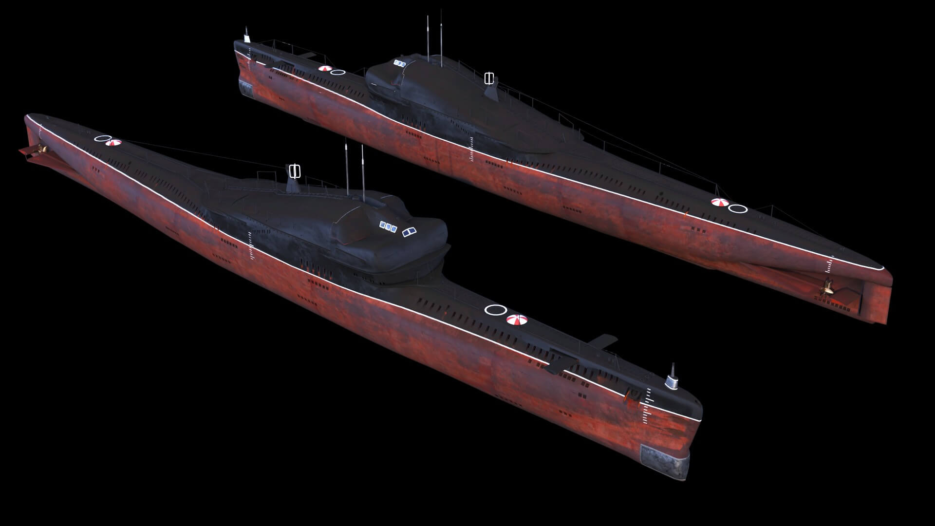 Project 665 Whiskey Long Bin Submarine - 3D Model by citizensnip