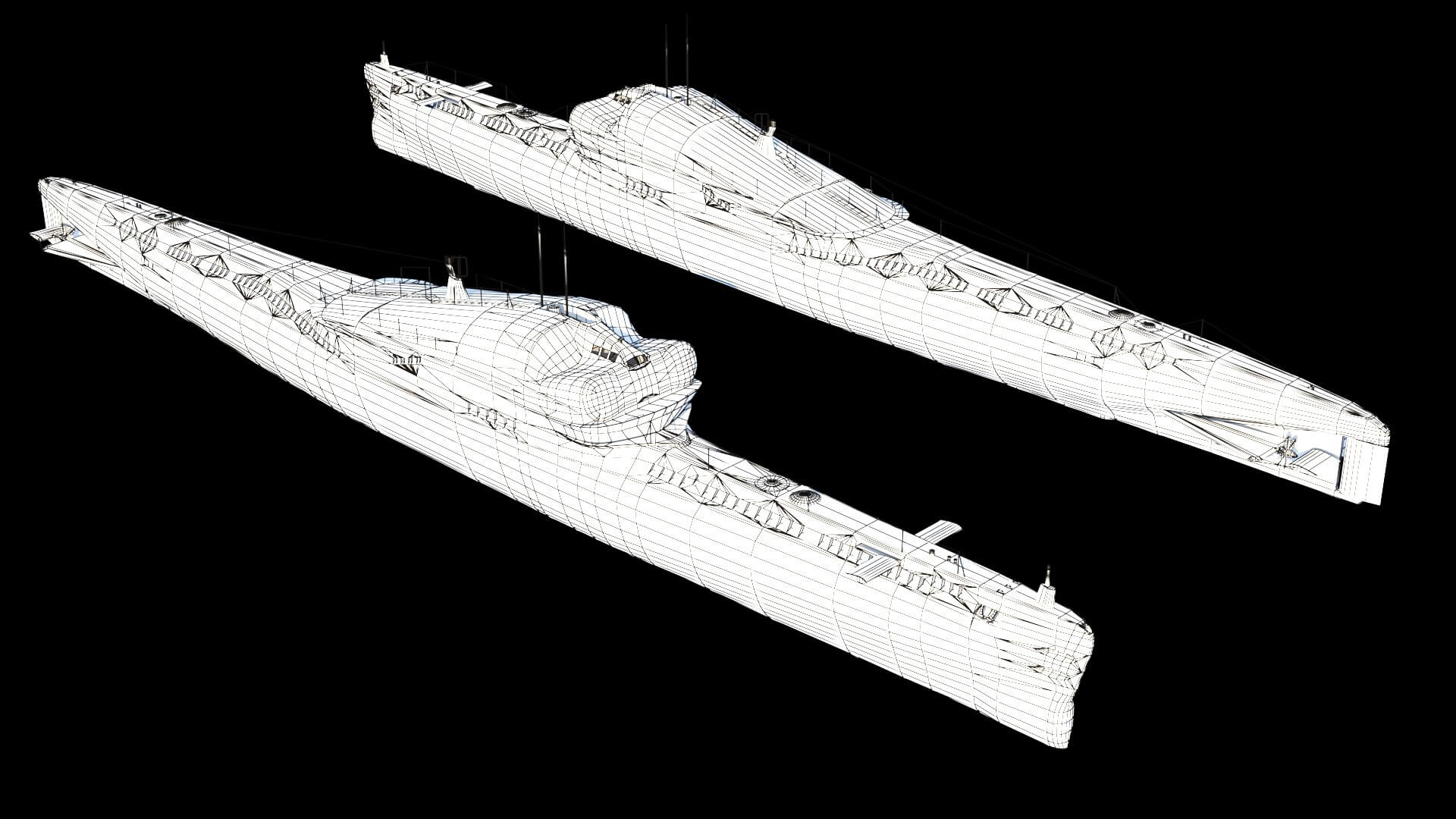 Project 665 Whiskey Long Bin Submarine - 3D Model by citizensnip