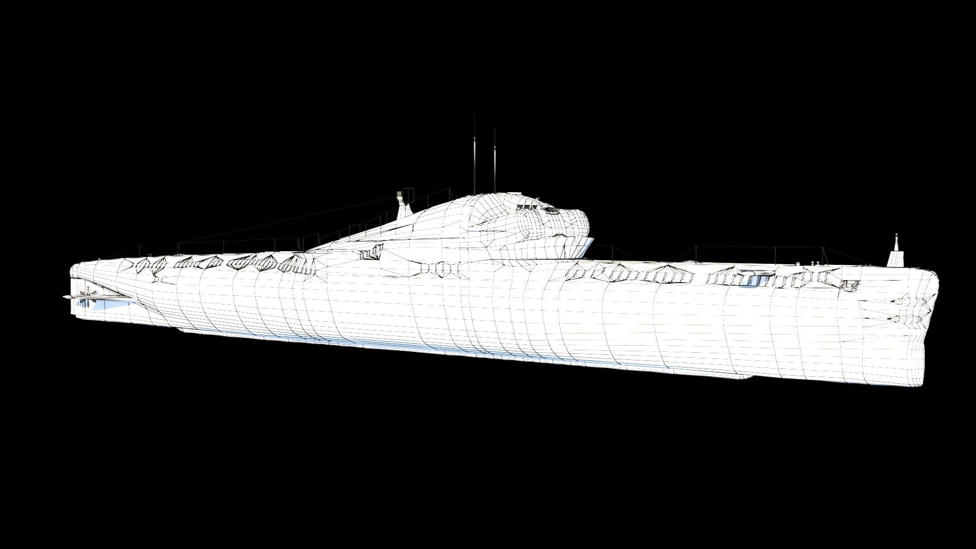 Project 665 Whiskey Long Bin Submarine - 3D Model by citizensnip