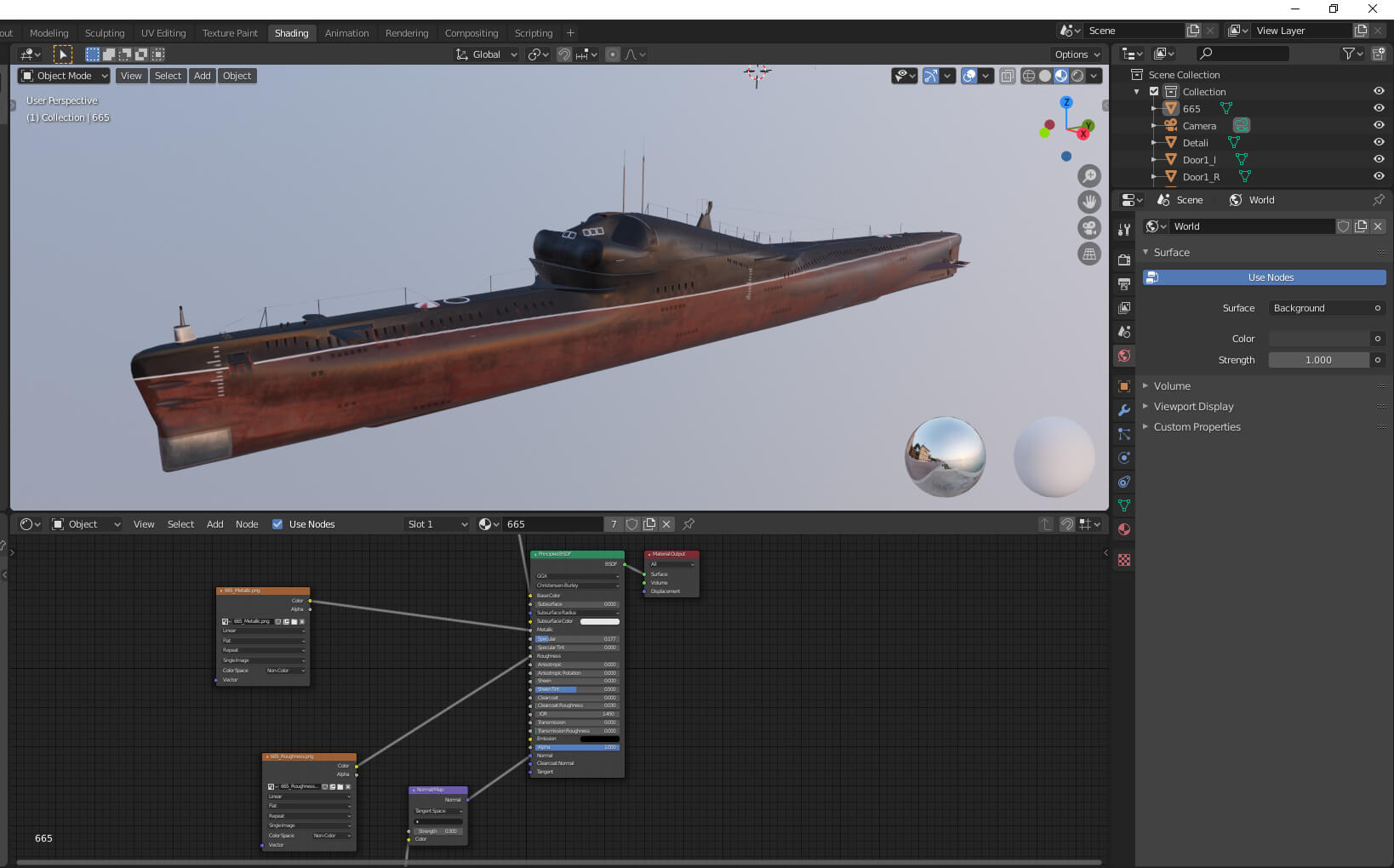 Project 665 Whiskey Long Bin Submarine - 3D Model by citizensnip