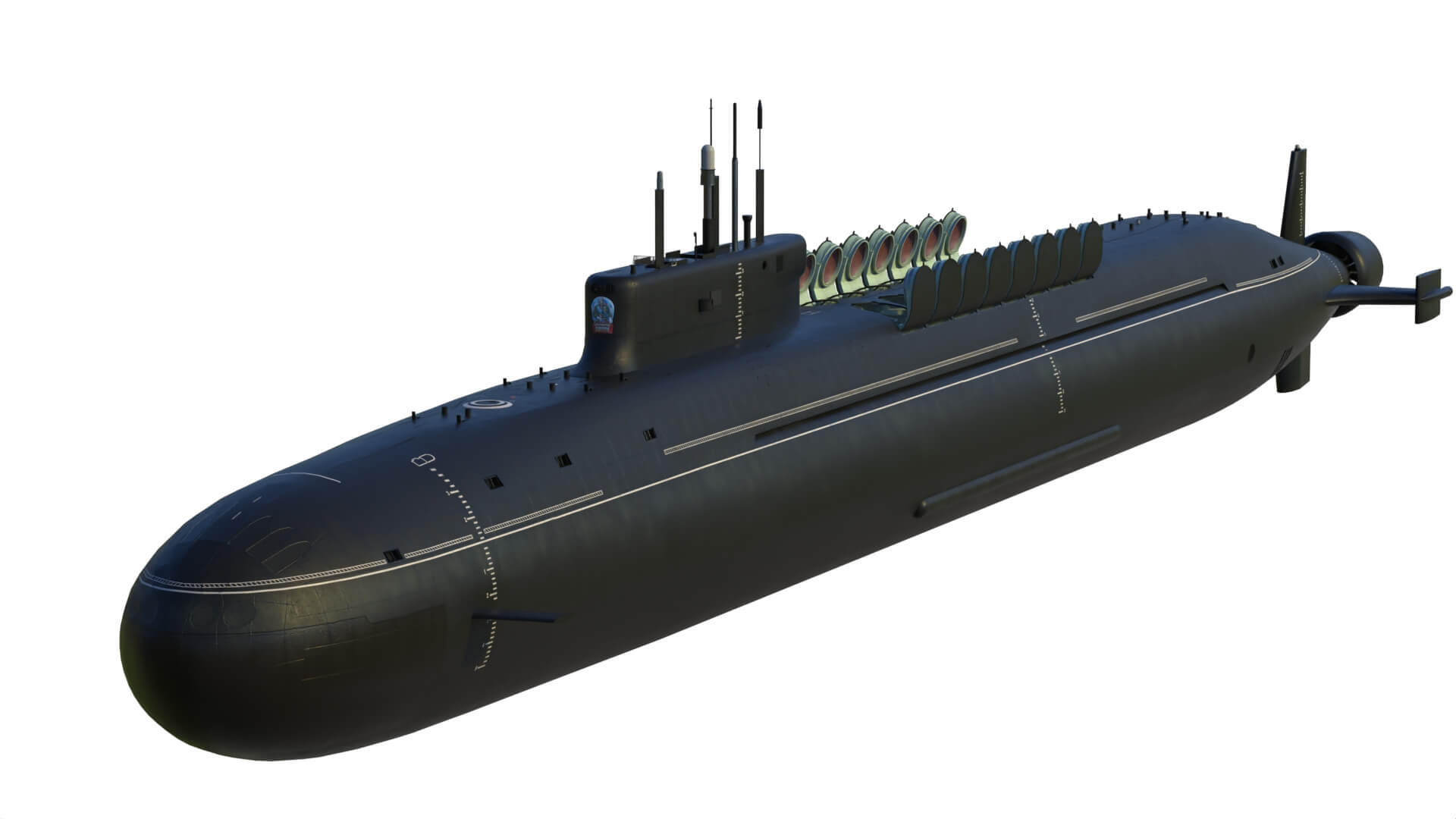 Project 955A Borei a Class Submarine - 3D Model by citizensnip
