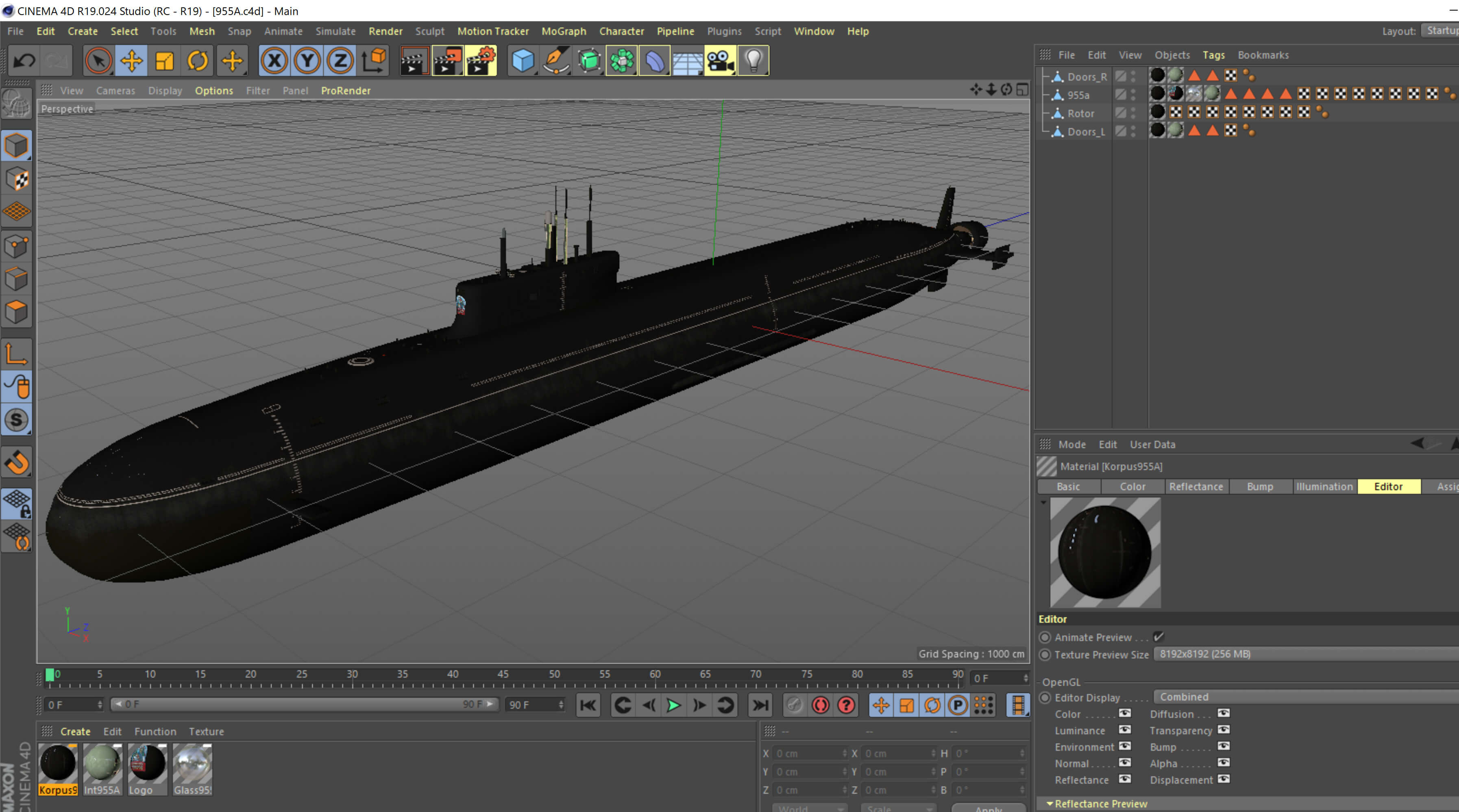 Project 955A Borei a Class Submarine - 3D Model by citizensnip